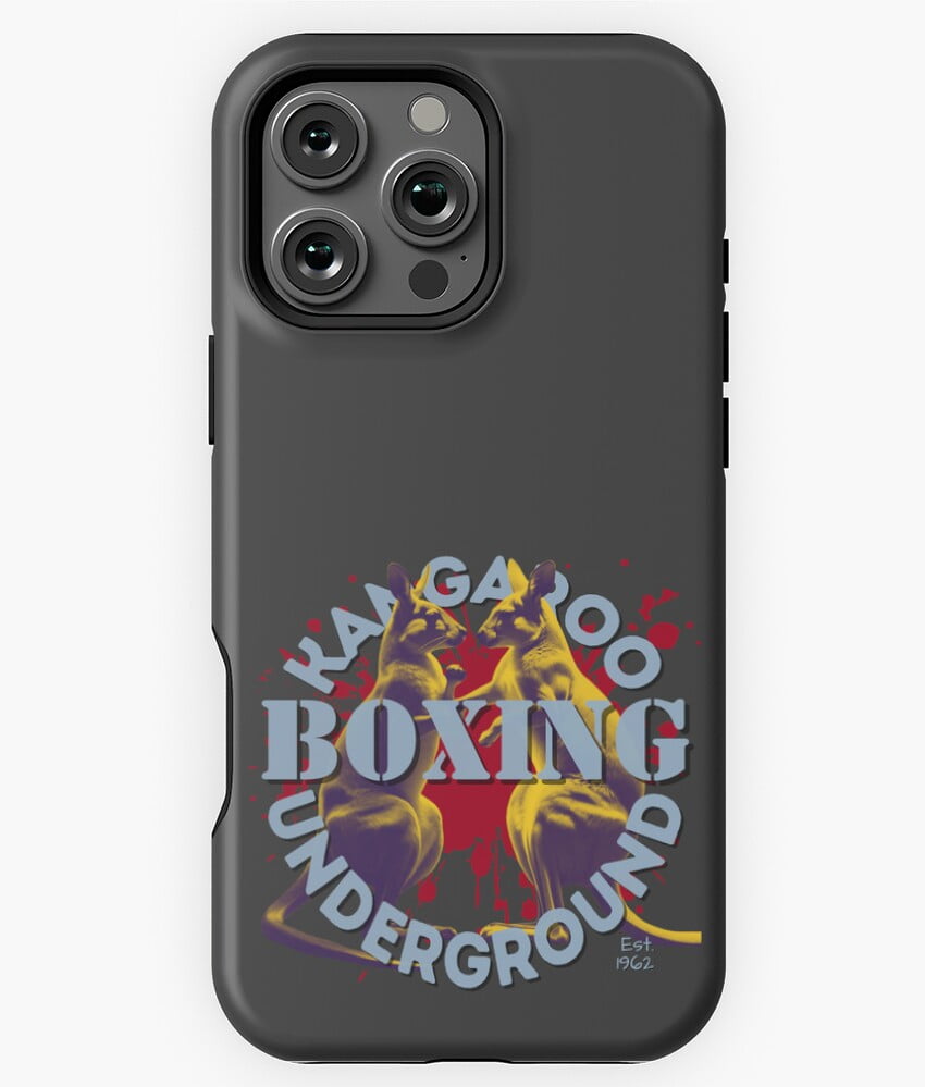 Kangaroo Underground Boxing Club Phone Case for iPhone 16 15 14 13 12 ...