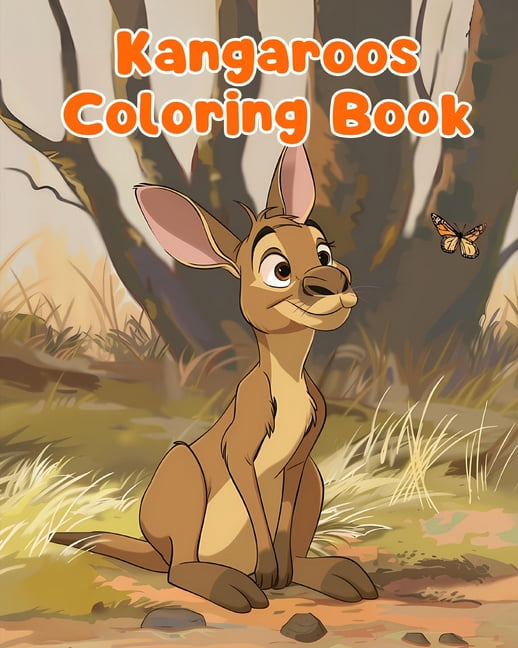 Kangaroos Coloring Book: Simple Kangaroos Coloring Pages For Kids Ages 1-3 (Paperback) - Walmart.com