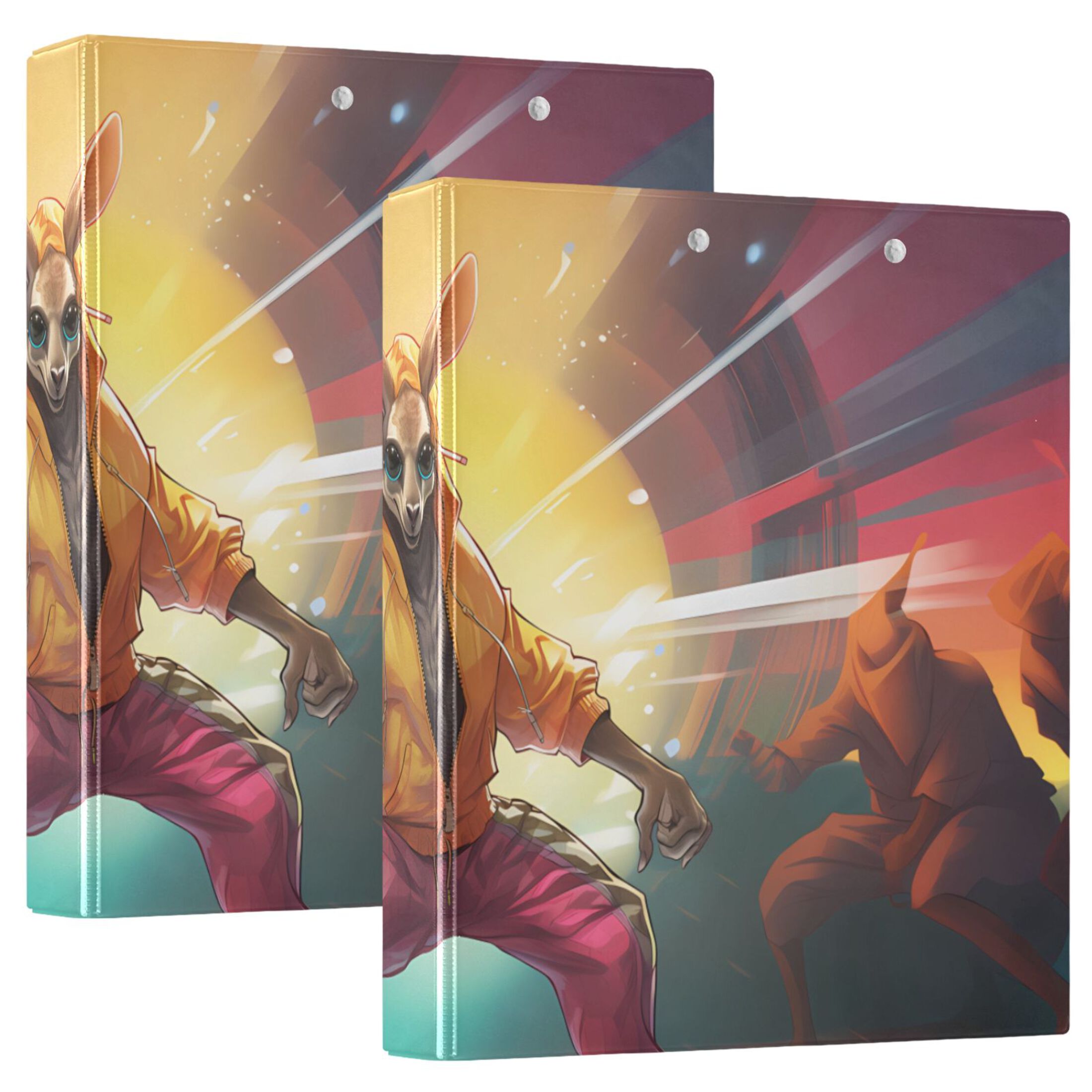 Kangaroos Hoodie 3 Ring Binders 1.5 inch Hardcover File Folders with ...
