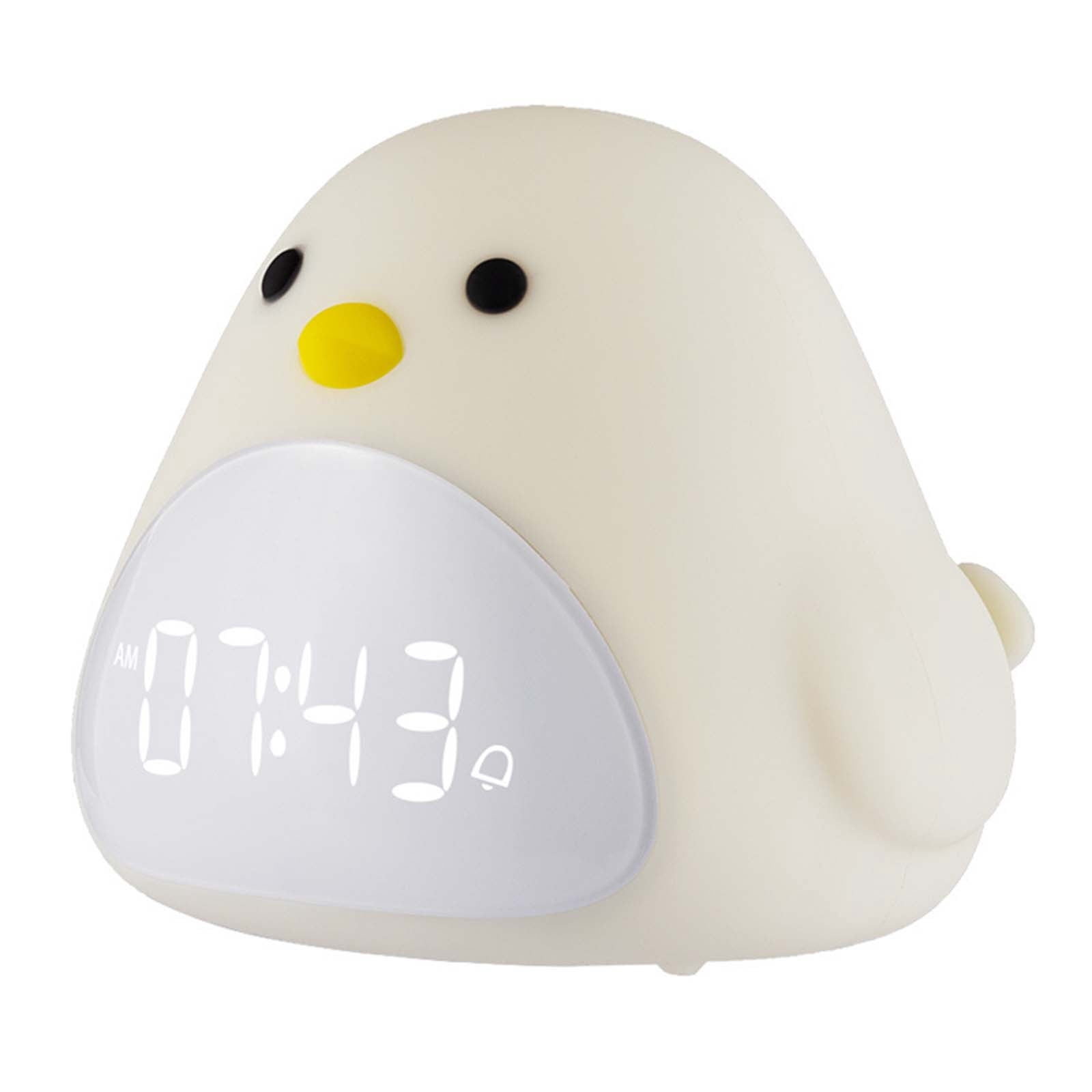 Kangkanggg Bird Night Light Alarm Clock Cartoon Cute Silicone USB ...