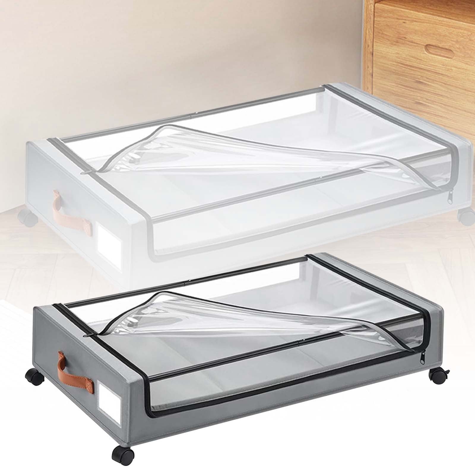Kangkanggg Square Underbed Storage Rack Underbed Clothes Shoes Sheet ...