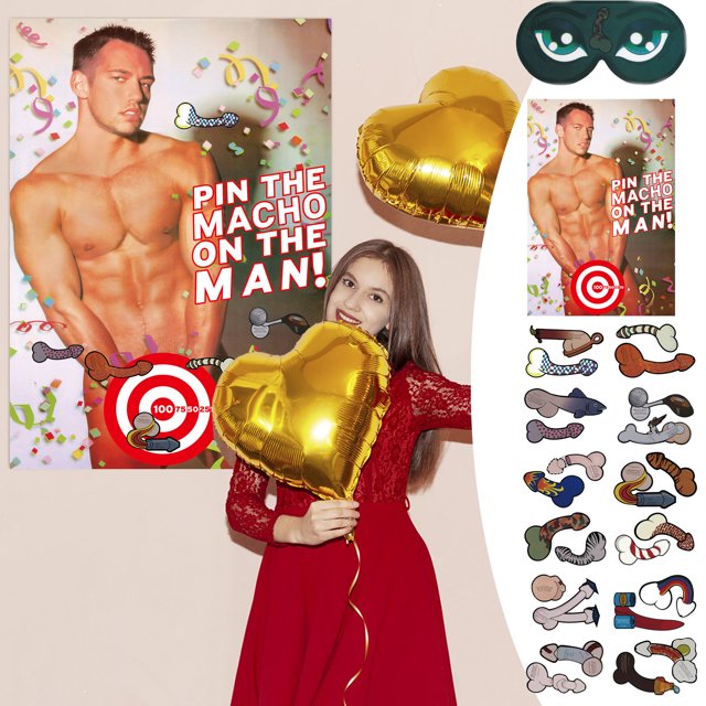 Kangnenghuishiye Bridal Shower Games Pin The Pants On The Hunk Large