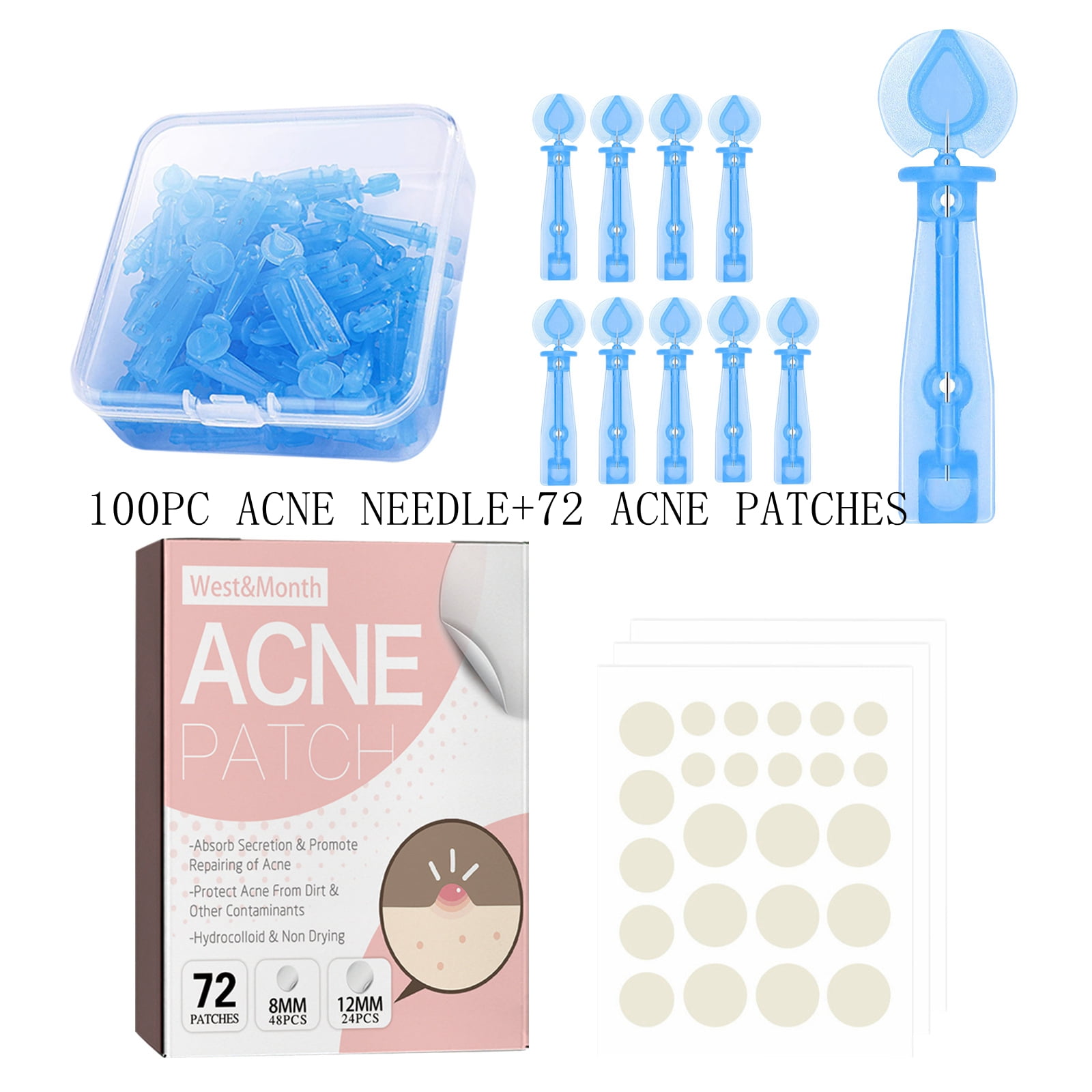 Kangnenghuishiye Disposable Sterile Acne Needle-Effective Remove Acne ...