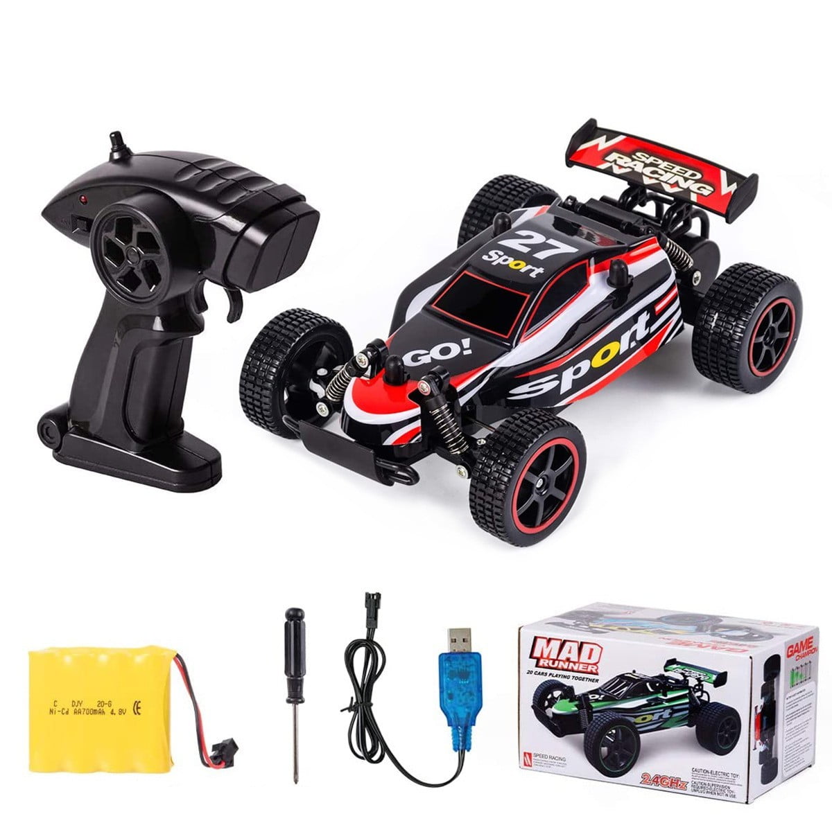Kangnenghuishiye RC Racing Cars 2.4Ghz High Speed Radio Remote Control ...