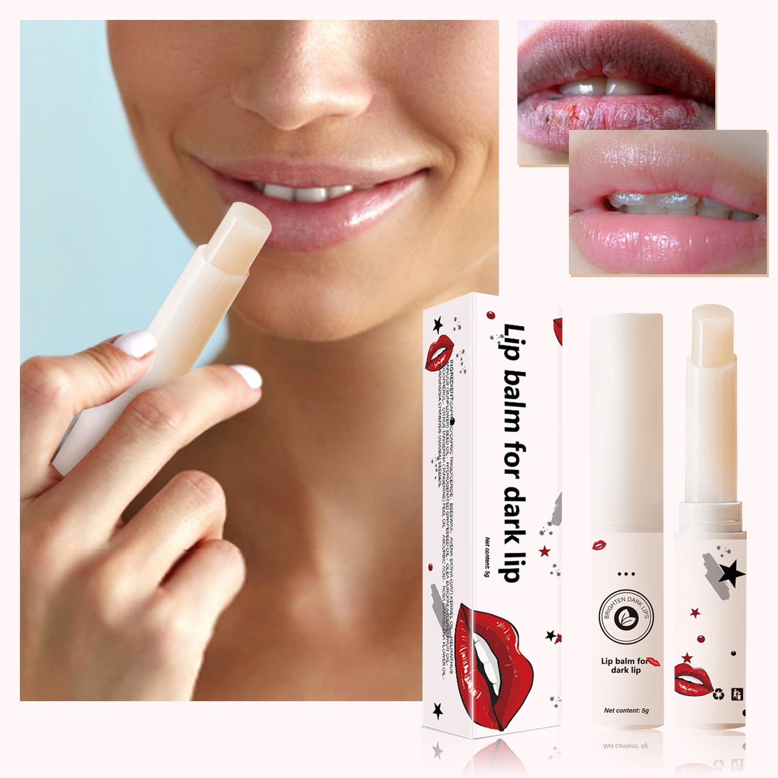 Kangnenghuishiye Salud Y Belleza 5g Lip Balm to Remove Black Lips to ...