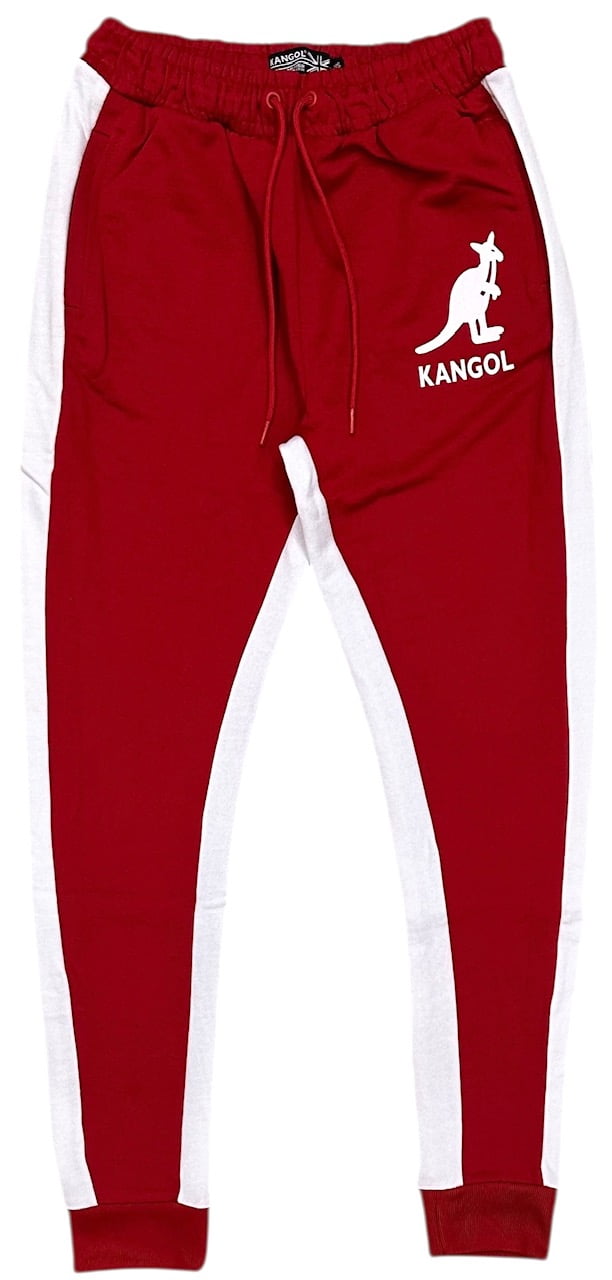 Kangol Men's Logo French Terry Track Pants Jogger Sweatpants (Small ...