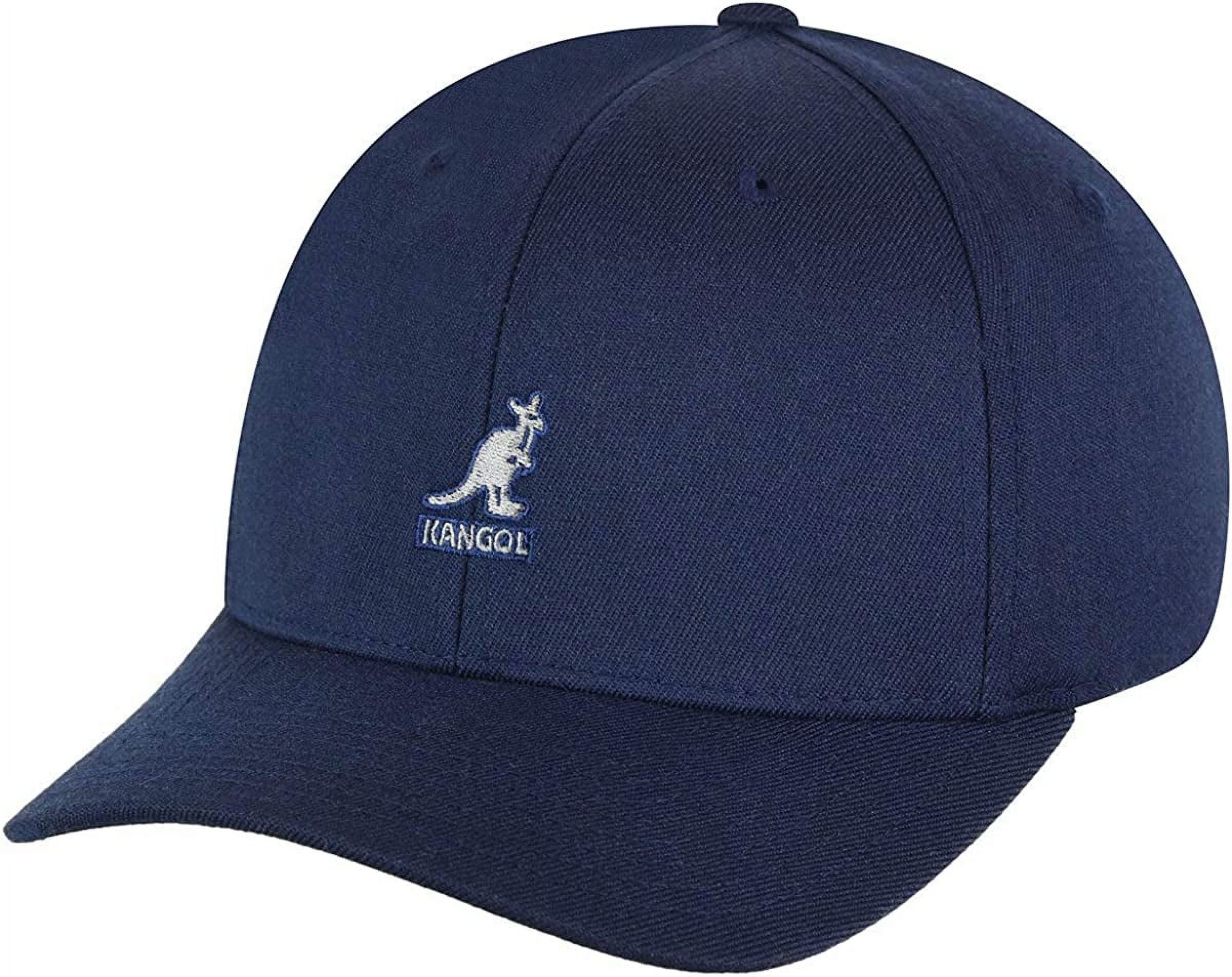 Kangol Wool Flexfit Baseball Cap, Dark Blue, L-XL, All Seasons, Unlined ...