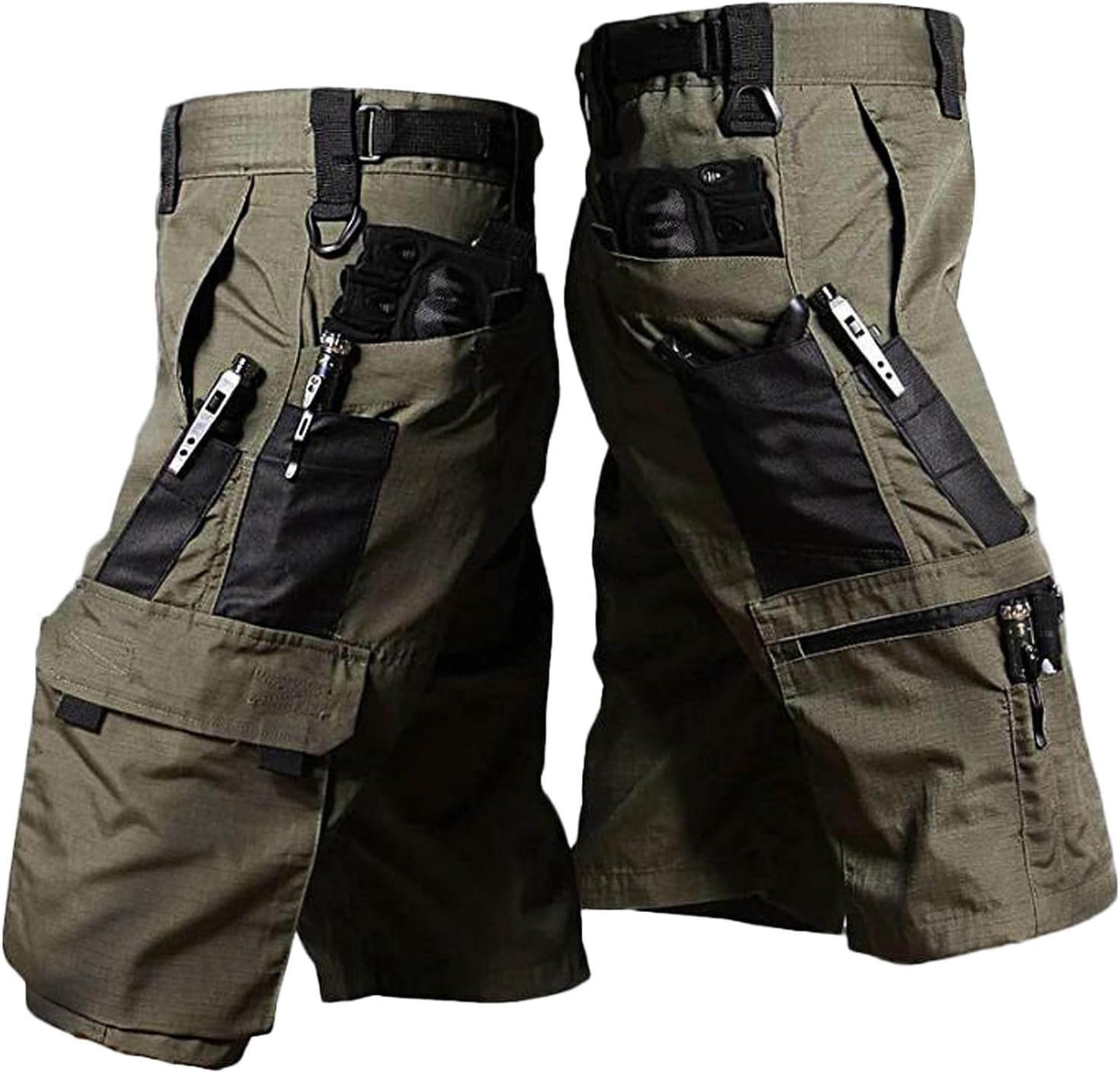 Kangosport Men's Outdoor Shorts, Men's Tactical Cargo Ripstop Shorts ...