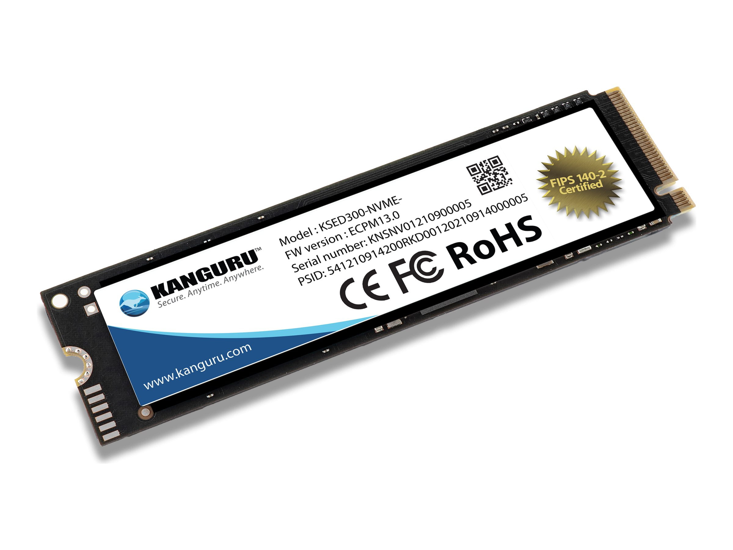 Kanguru 2TB m.2 NVMe Hardware Encrypted Solid State Drive KSED30NVME2T ...
