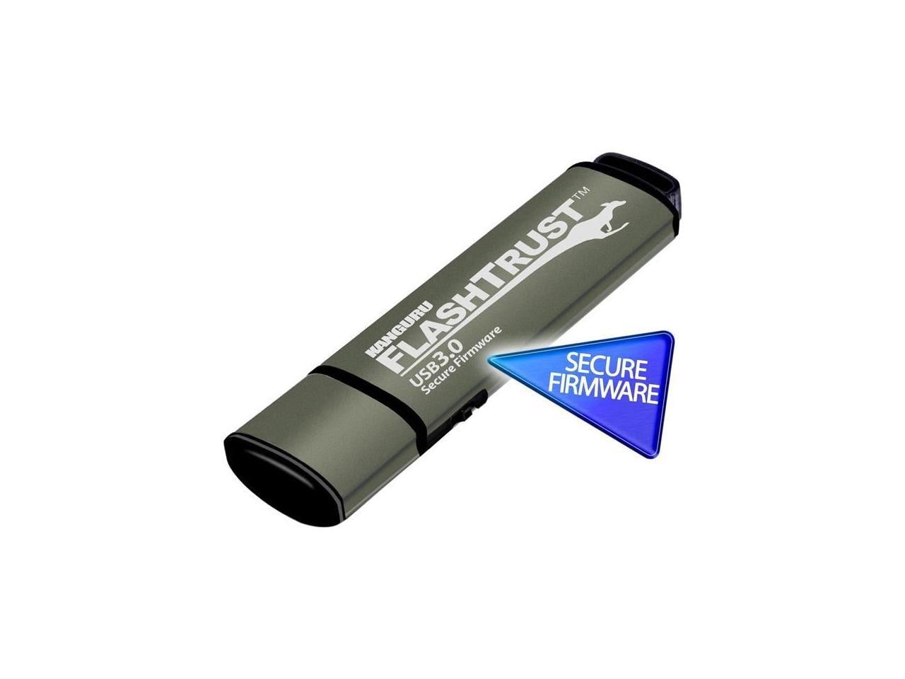 Kanguru FlashTrust Secure Firmware 256GB USB 3.0 Flash Drive WP-KFT3 ...