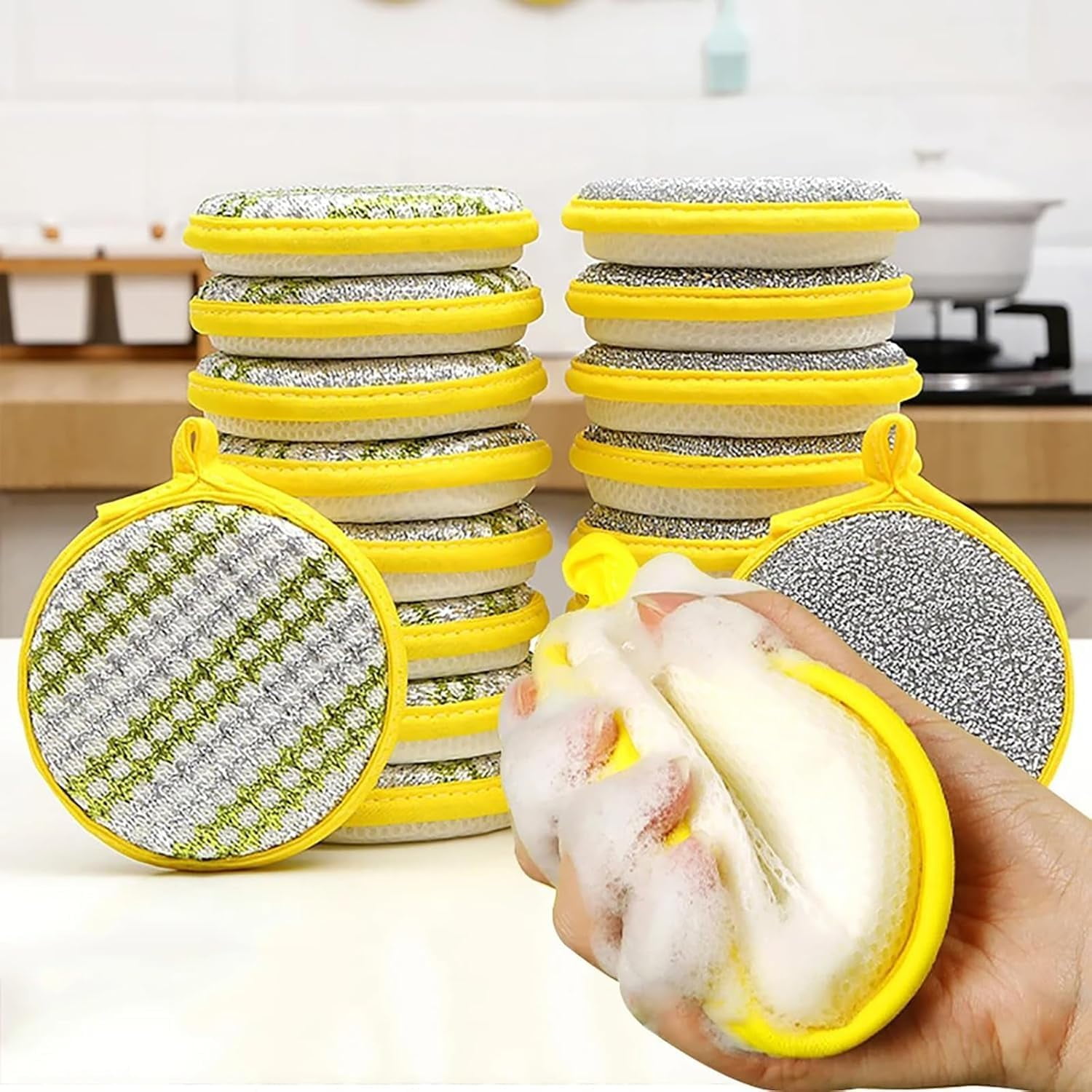 Kanishk Enterprise Double Layer Round 2 in 1 Premium Scrubber for ...