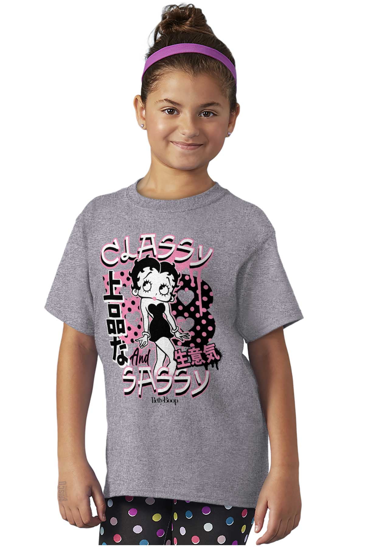 Kanji Betty Boop Classy and Sassy Girls Kids T Shirt Tees Teen Brisco ...