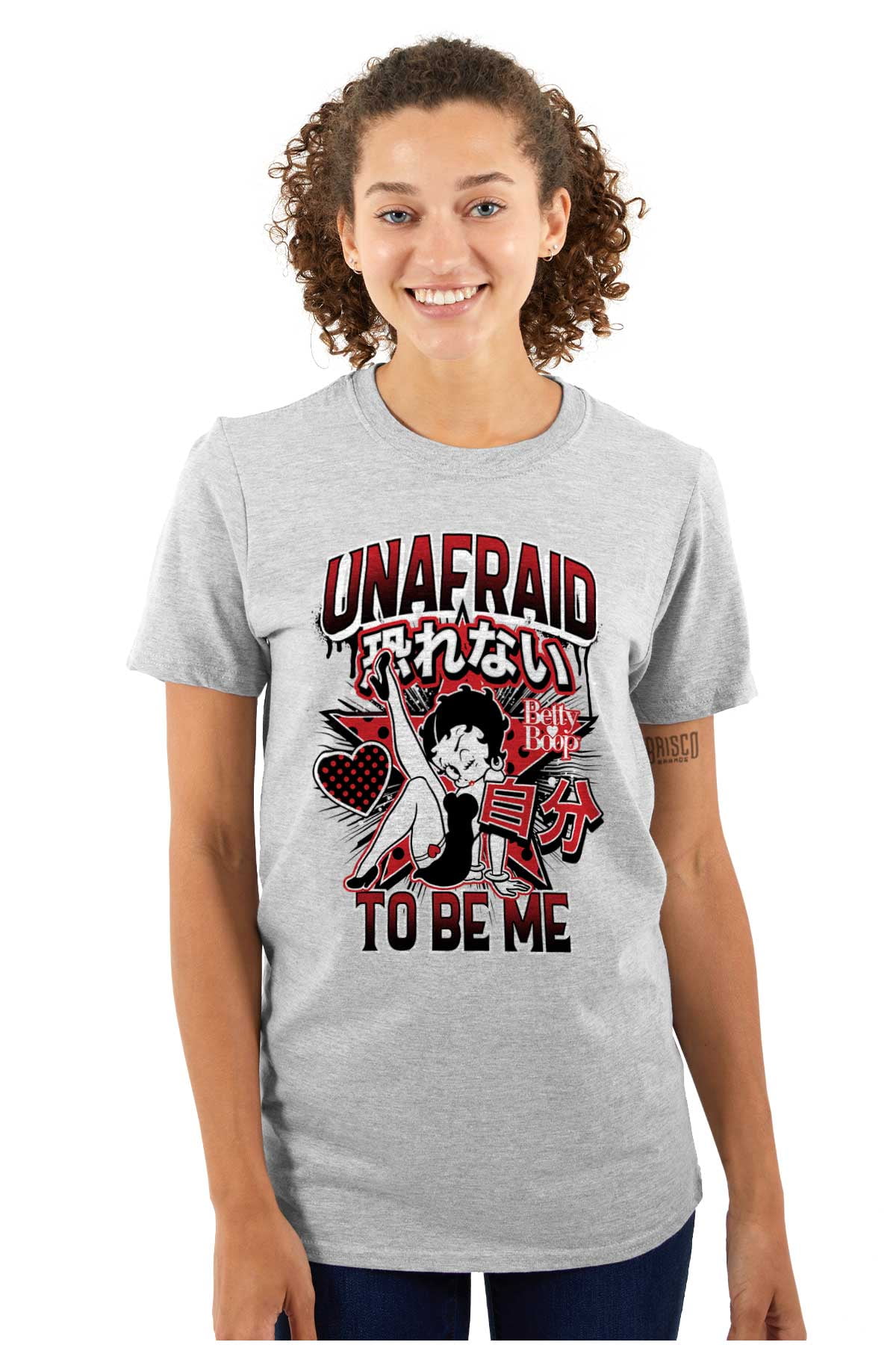 Kanji Betty Boop Unafraid To Be Me Women Plus Size Graphic Tee Tees ...