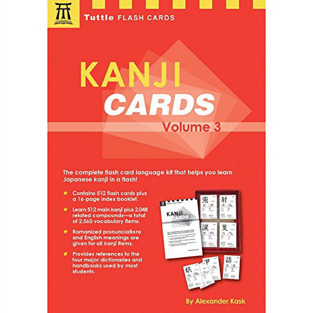 Pre-Owned Kanji Cards Kit Volume 3 (Tuttle Flash Cards): Learn 512 Japanese Characters Including ...