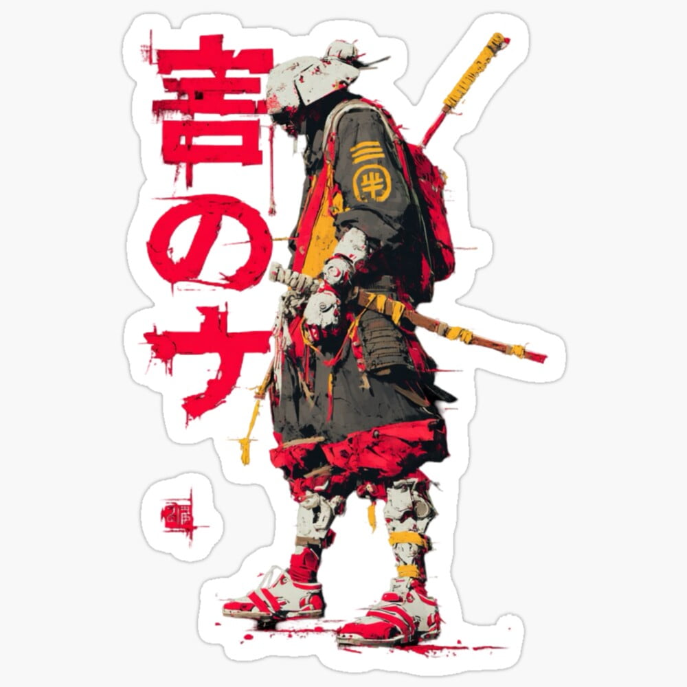 Kanji Masterless Ronin Samurai Cyborg Stickerphone Decal Water Bottle ...