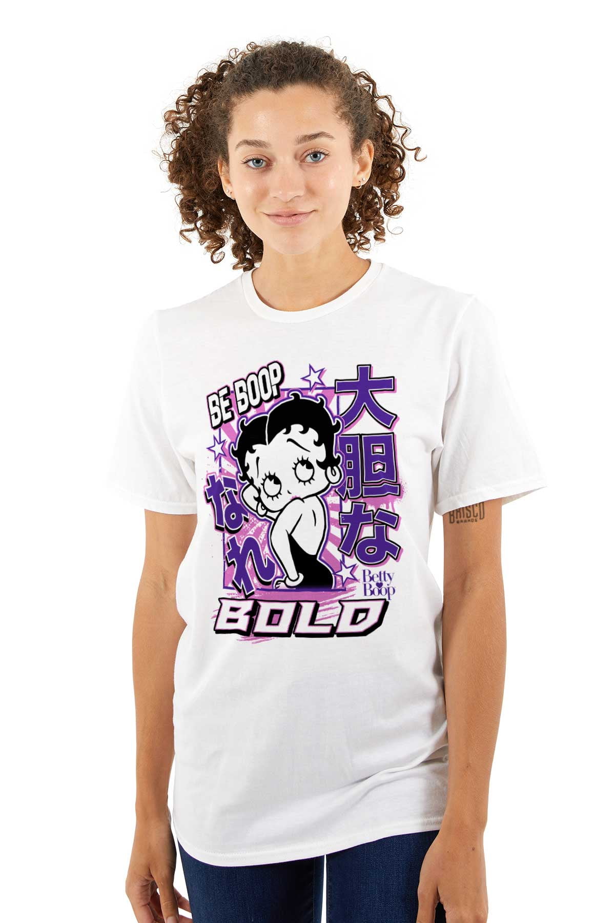 Kanji Style Betty Boop Be Bold Women Plus Size Graphic Tee Tees Brisco ...