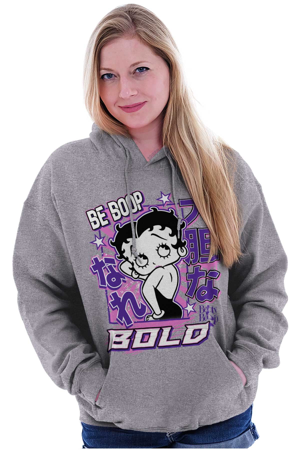 Kanji Style Betty Boop Be Bold Women Plus Size Hoodie Brisco Brands 4X ...