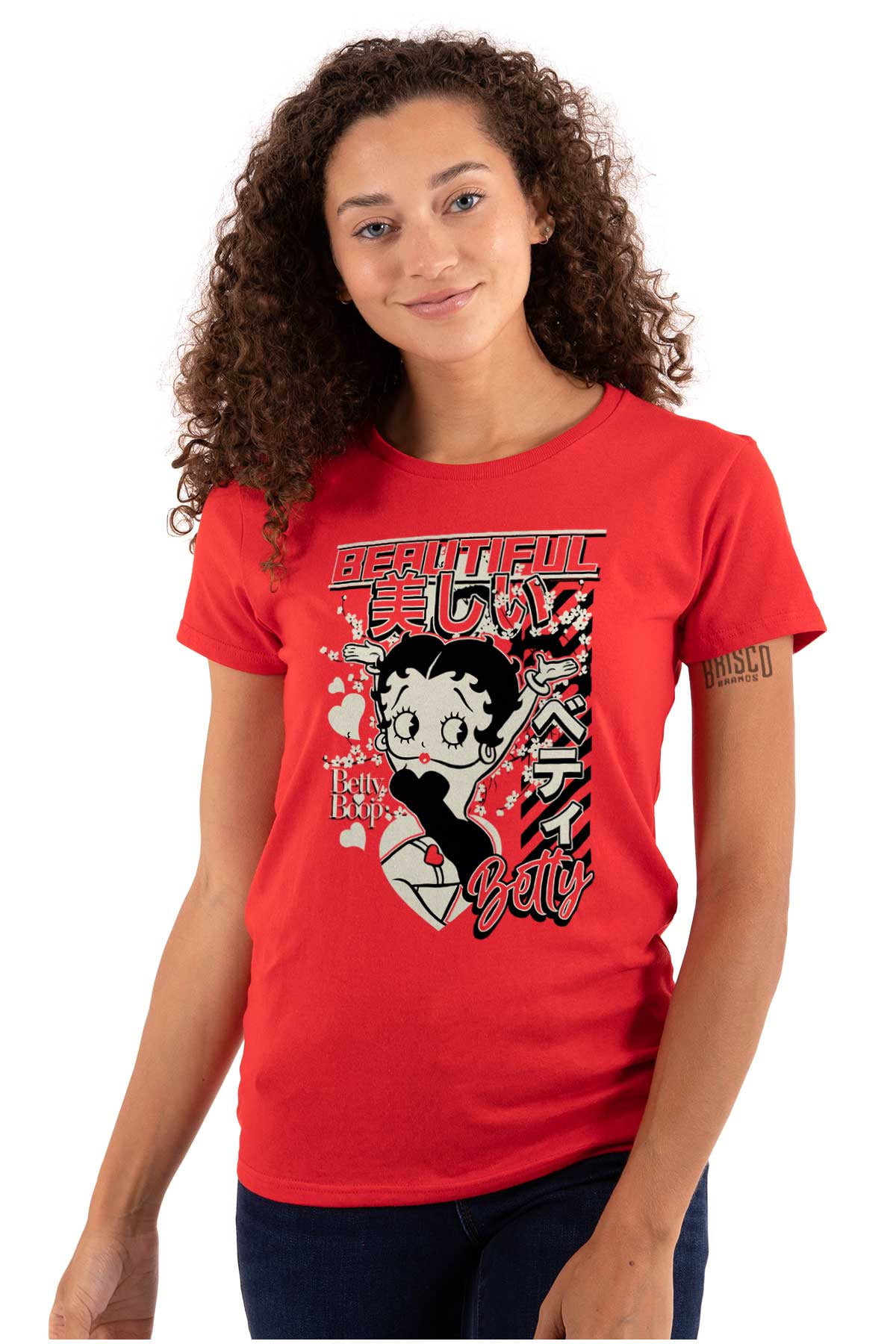Kanji Style Betty Boop Beautiful Women's Plus Size Shirt Brisco Brands ...
