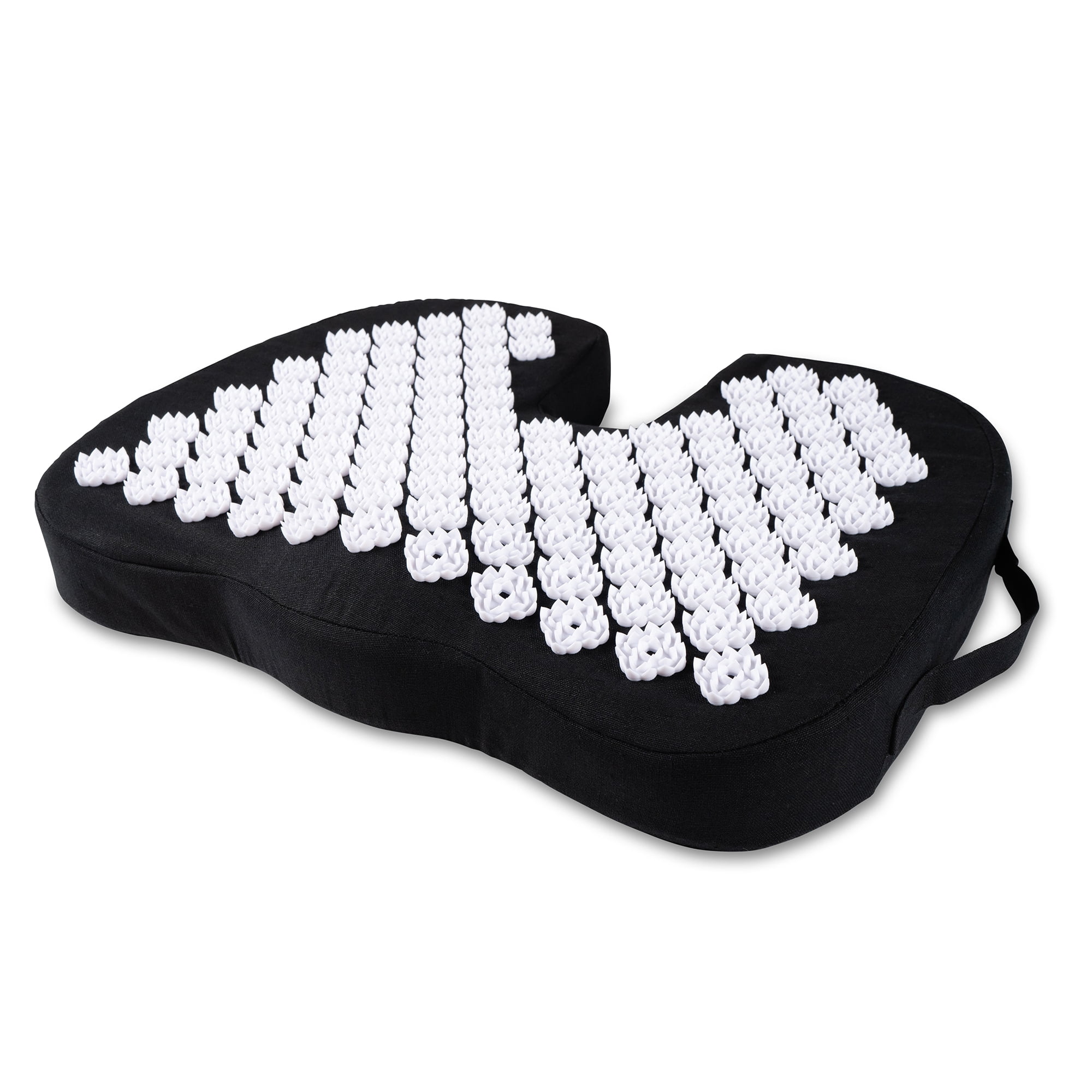 Kanjo Acupressure Seat Cushion Onyx Cotton Linen Blend / Foam / Plastic ...