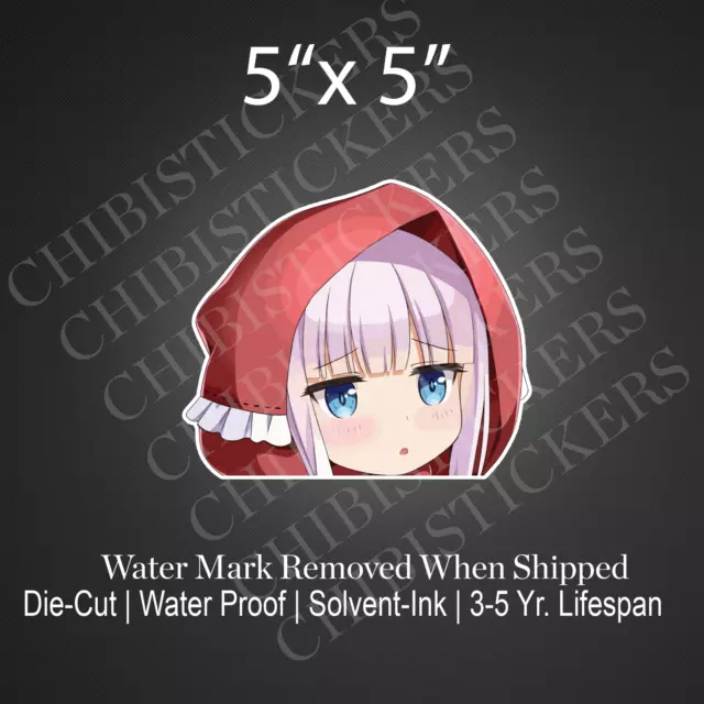 Kanna Kobayashi Dragon Maid Sticker Vinyl Sticker Waterproof Anime ...