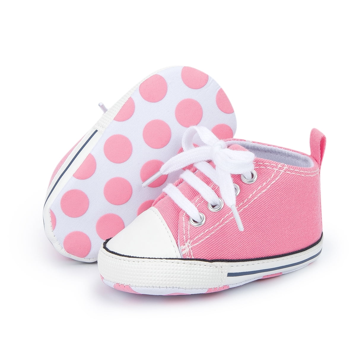 Kannior Baby Girls Boys Canvas Shoes Soft Sole Newborn Casual High-Top ...