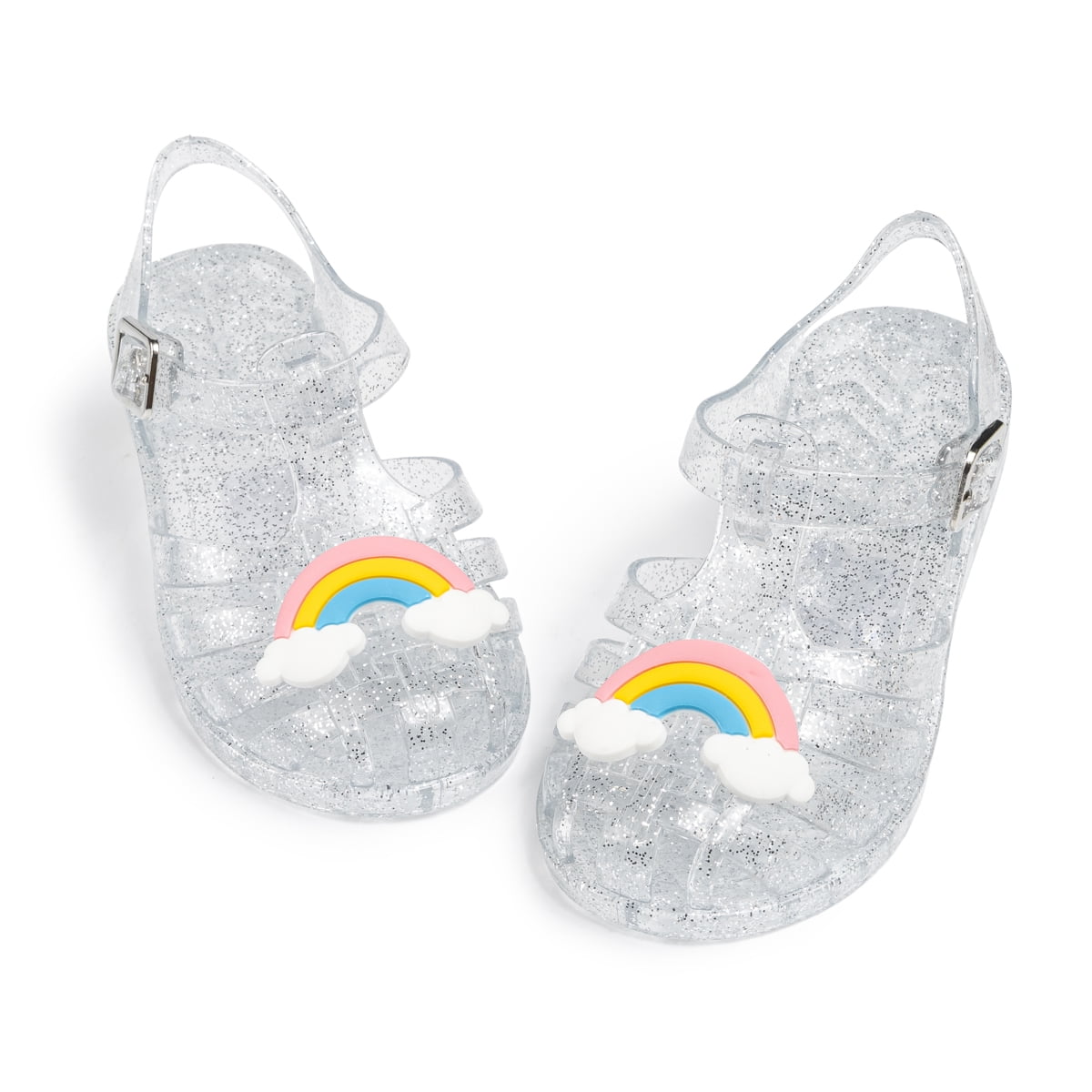 Kannior Toddler Girls Jelly Sandals Soft Rubber Sole Closed Toe Summer ...