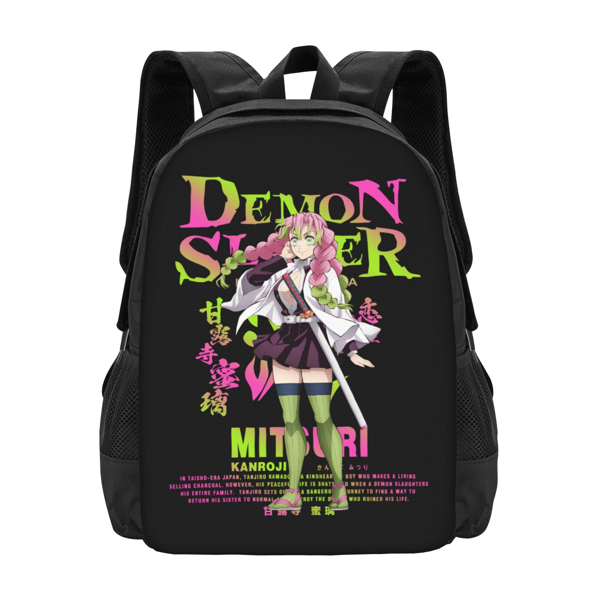 Kanroji Mitsuri Demon Slayer Backpacks for Men Women Book Bag Travel ...