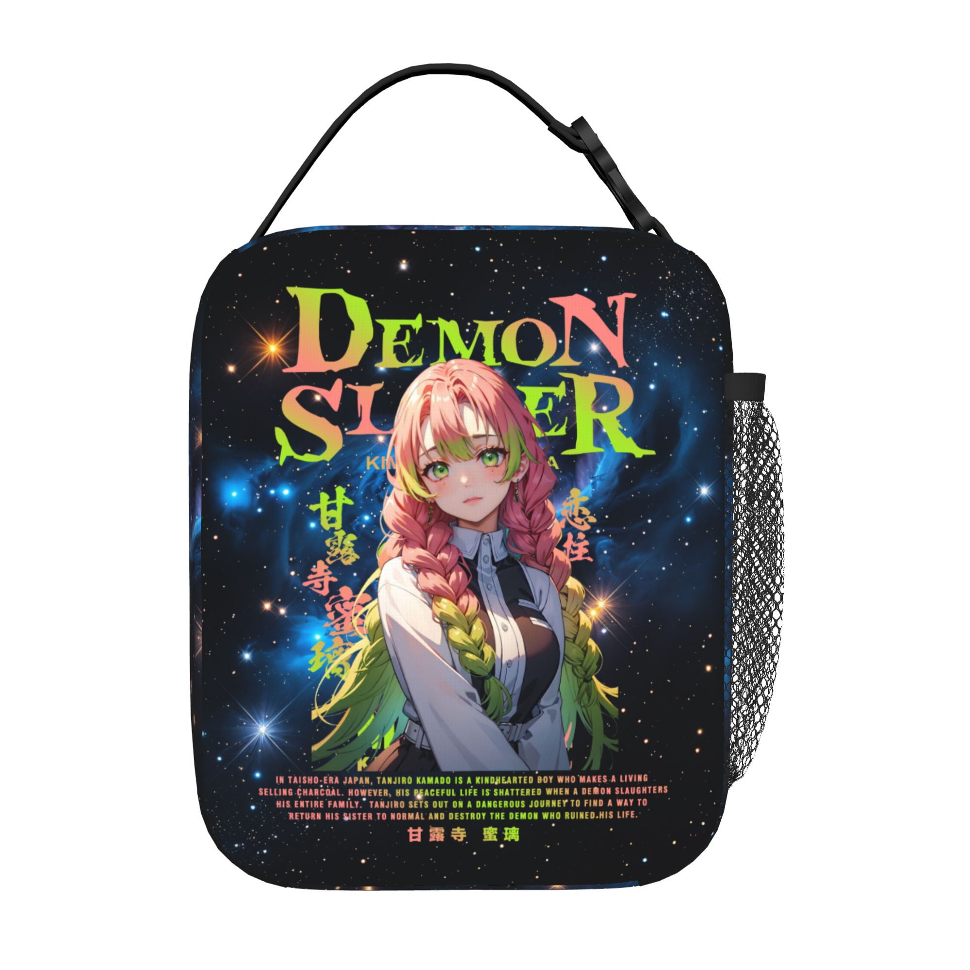 Kanroji Mitsuri Demon Slayer Lunch Bag Tote Bag Portable Insulated ...