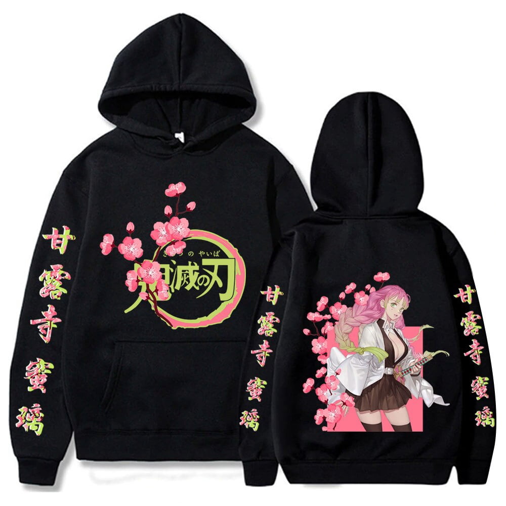 Kanroji Mitsuri Hoodie Sweatshirt Fashion Anime Demon Slayer Logo Women ...