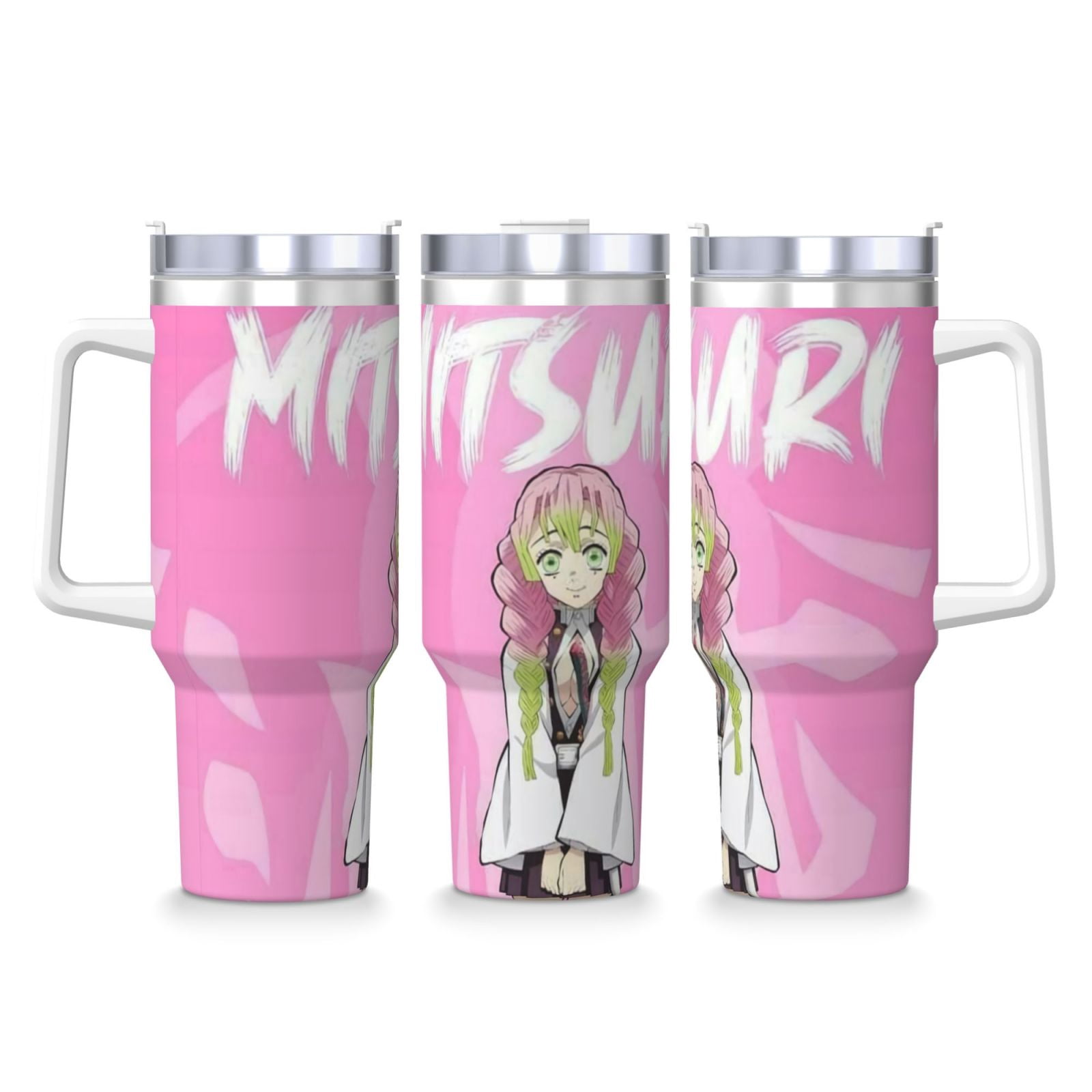 Kanroji Mitsuri Insulated Stainless Steel Hot/Cold Coffee Cup 40oz Ice ...