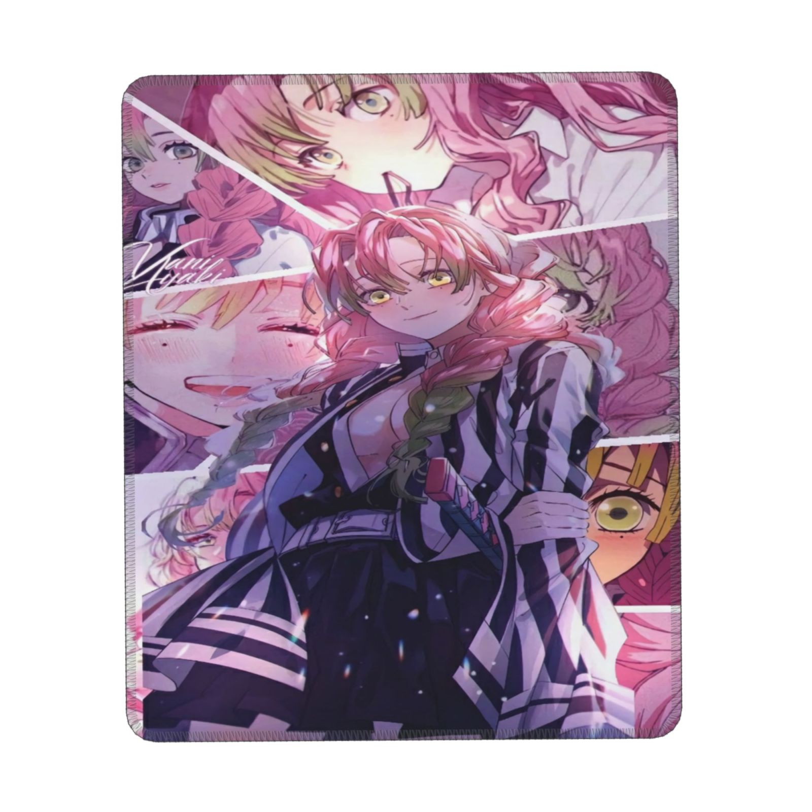 Kanroji Mitsuri Mouse Pad Personalized Gaming Mouse Mat With Stitched ...
