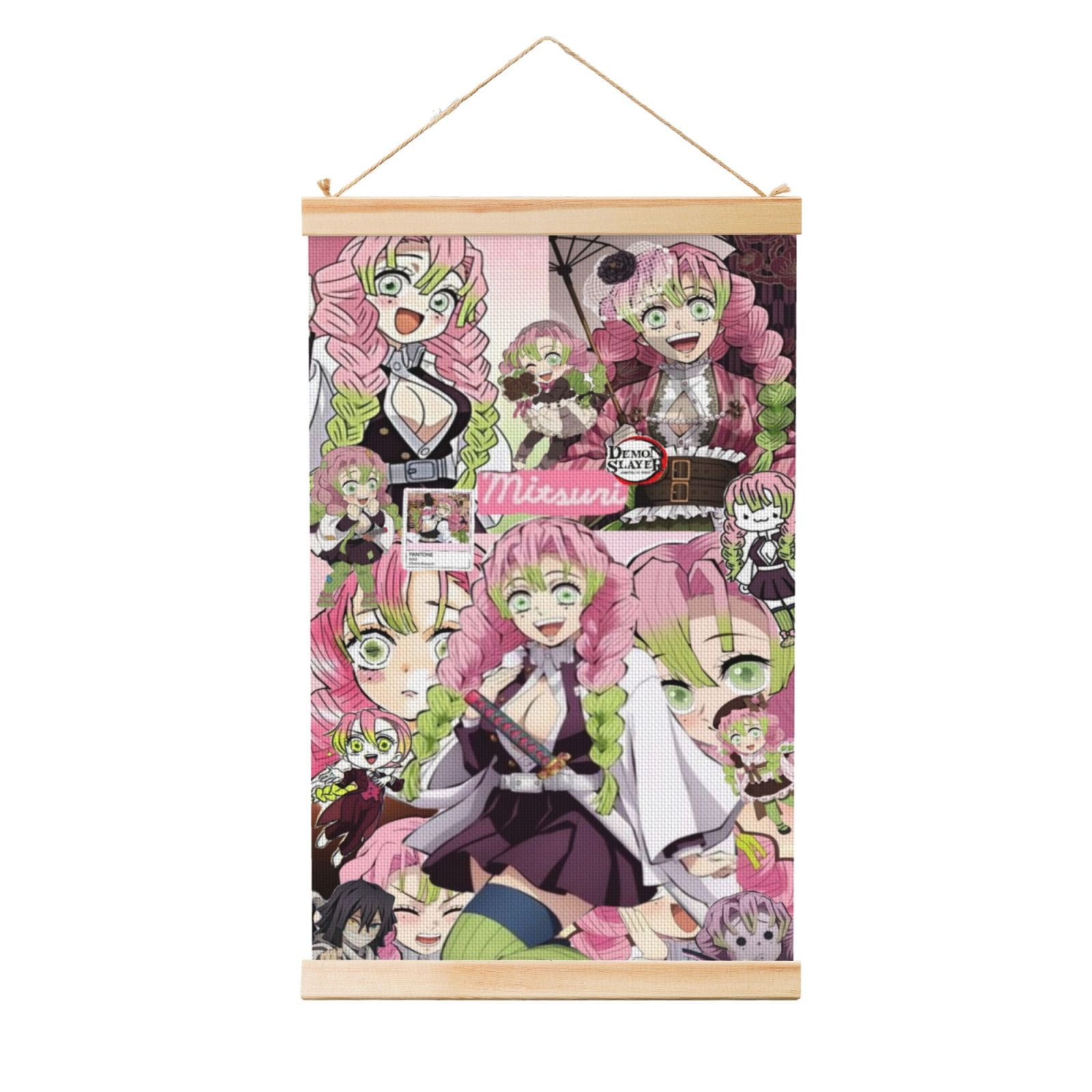 Kanroji Mitsuri Poster Aesthetic Canvas Wooden Shaft Wall Art Hanging ...
