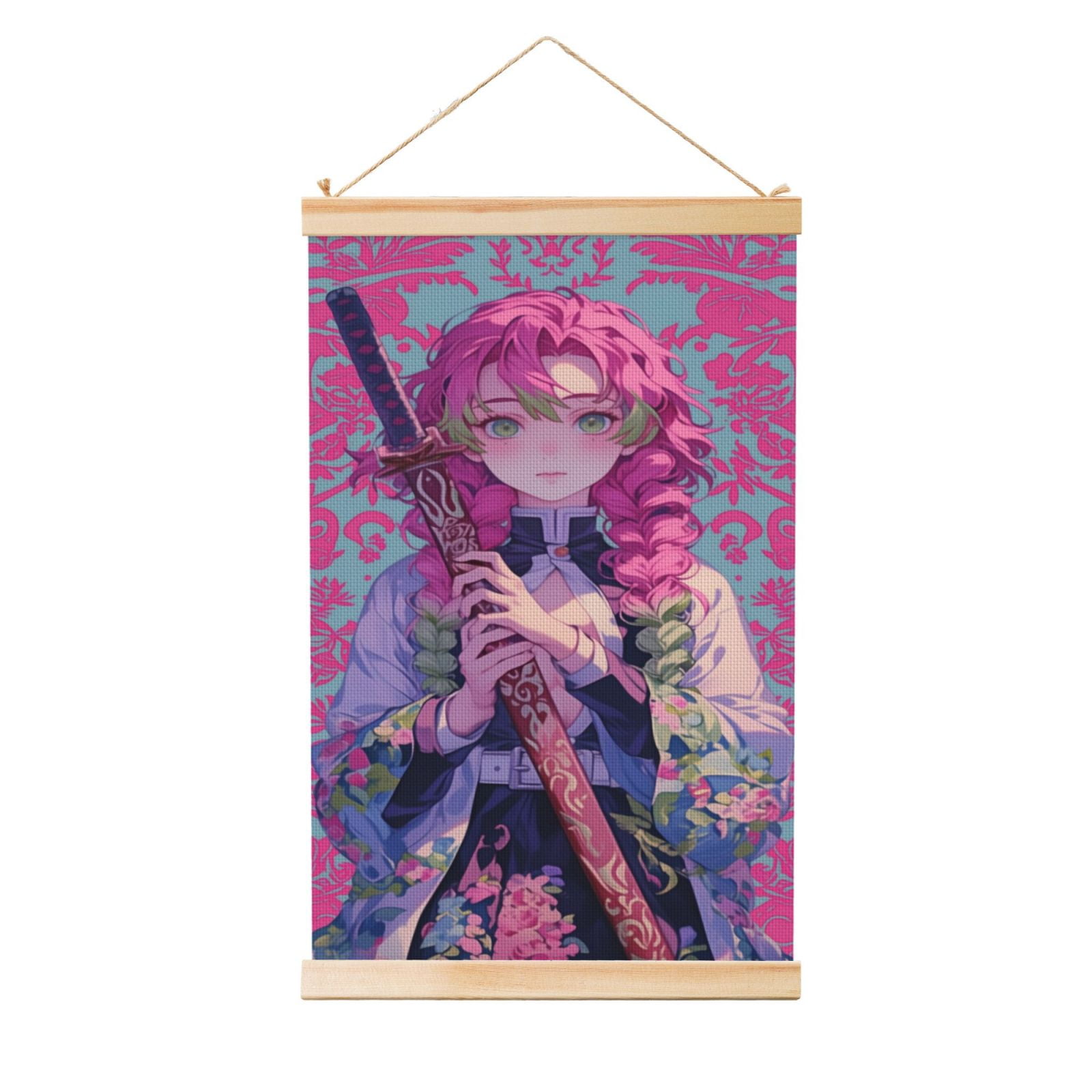 Kanroji Mitsuri Poster Aesthetic Canvas Wooden Shaft Wall Art Hanging ...