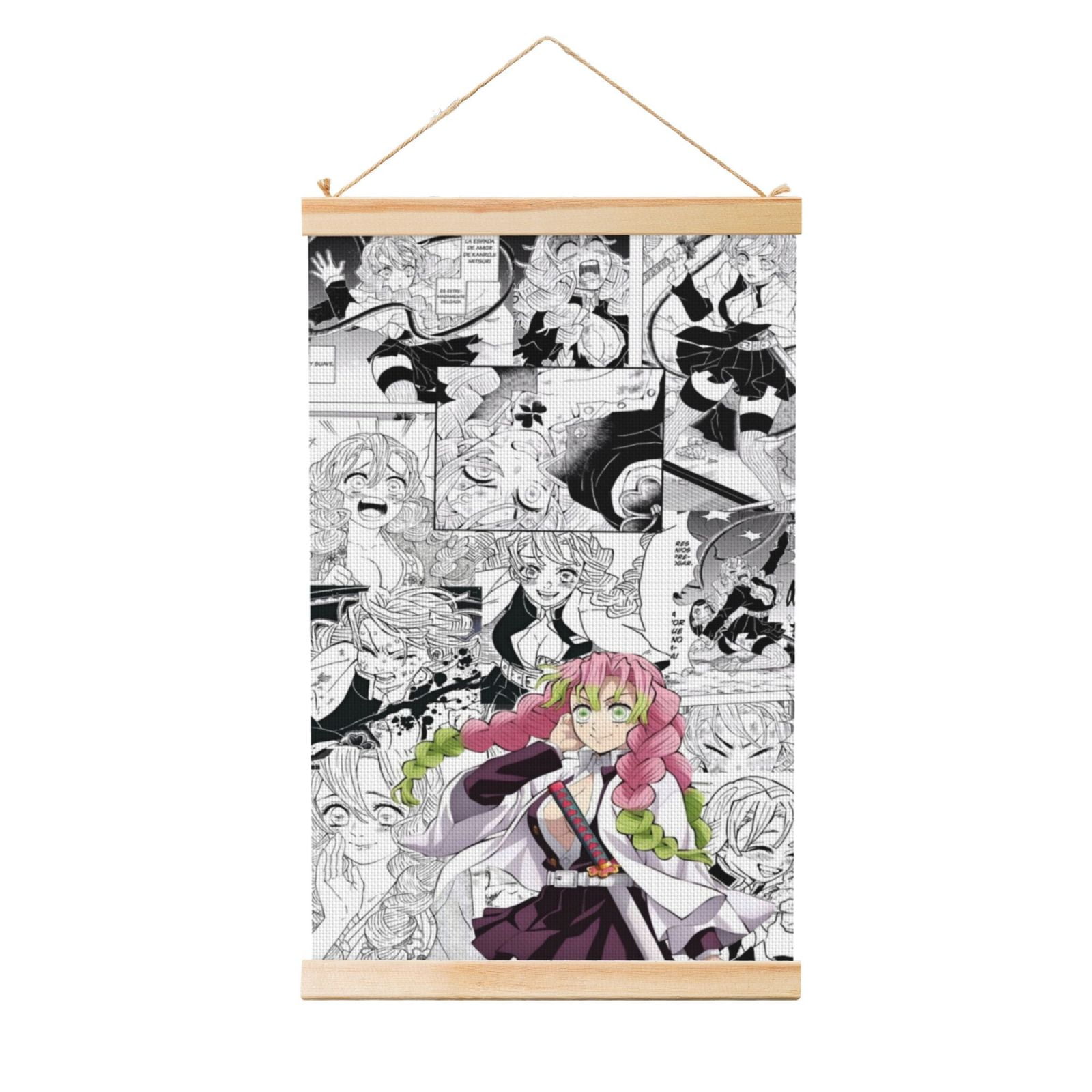 Kanroji Mitsuri Poster Aesthetic Canvas Wooden Shaft Wall Art Hanging ...