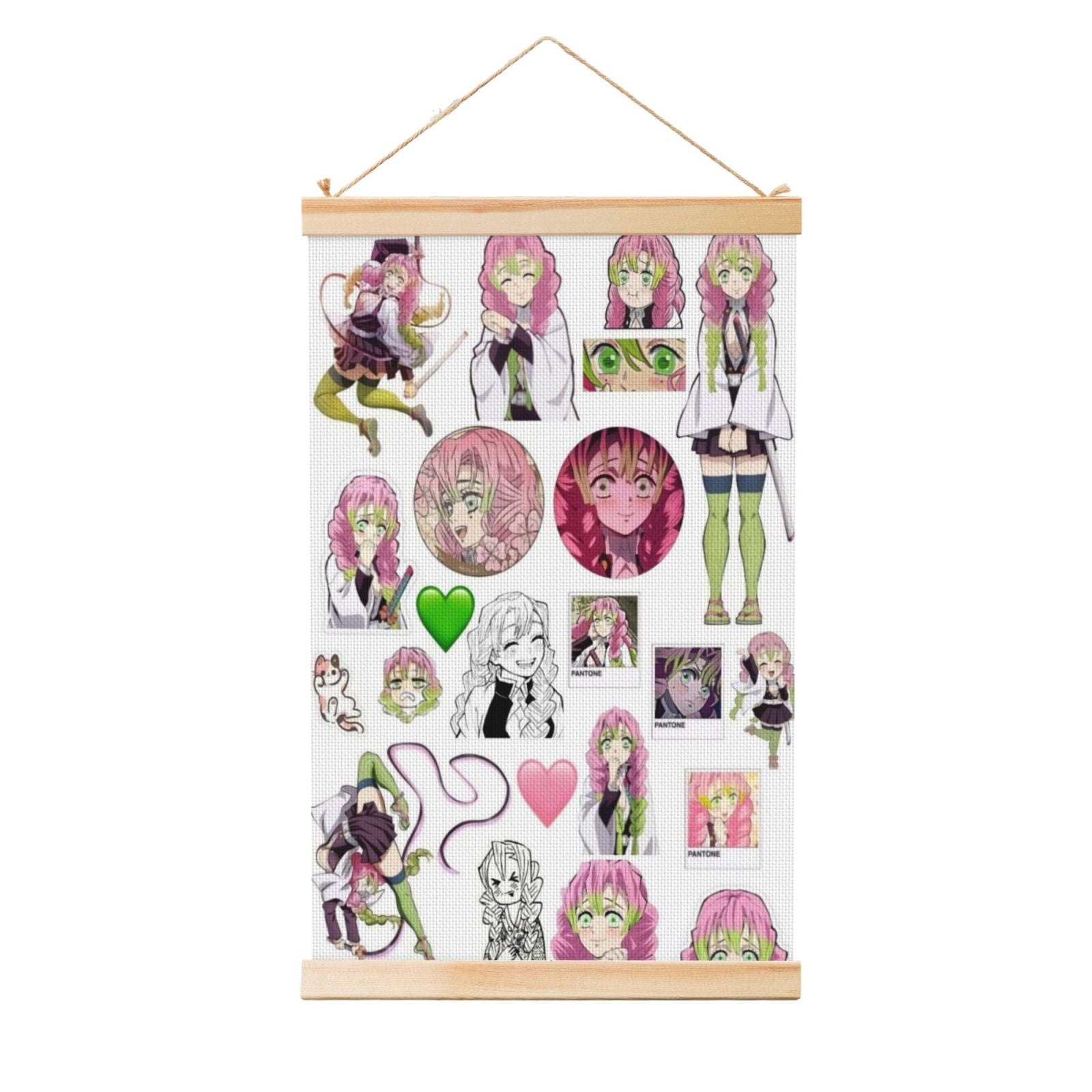 Kanroji Mitsuri Poster Aesthetic Canvas Wooden Shaft Wall Art Hanging ...