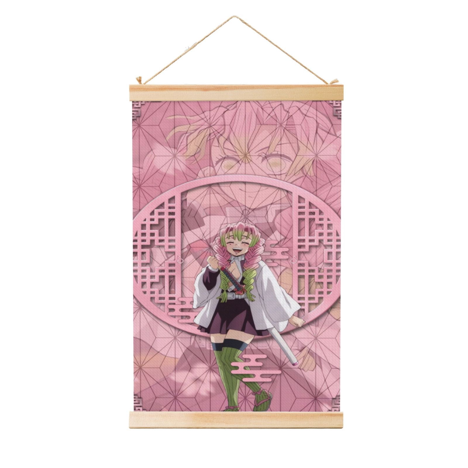Kanroji Mitsuri Poster Aesthetic Canvas Wooden Shaft Wall Art Hanging ...