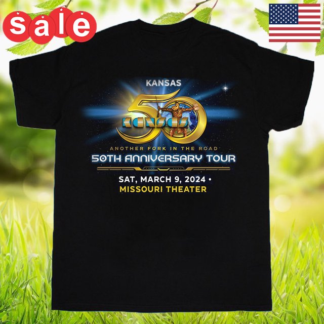 Kansas 50th Anniversary Tour 2024 Another Fork In Road T-Shirt All Size QX0110 - Walmart.com