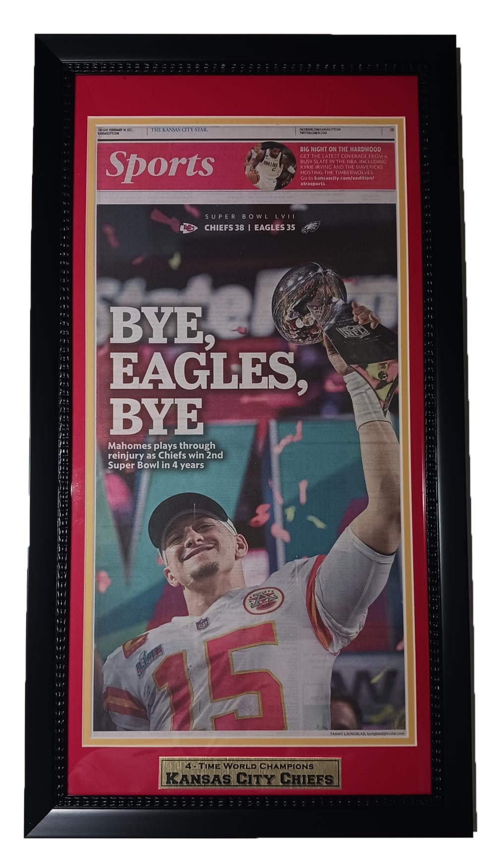Kansas City 12x24 Newspaper Frame Victory - Walmart.com