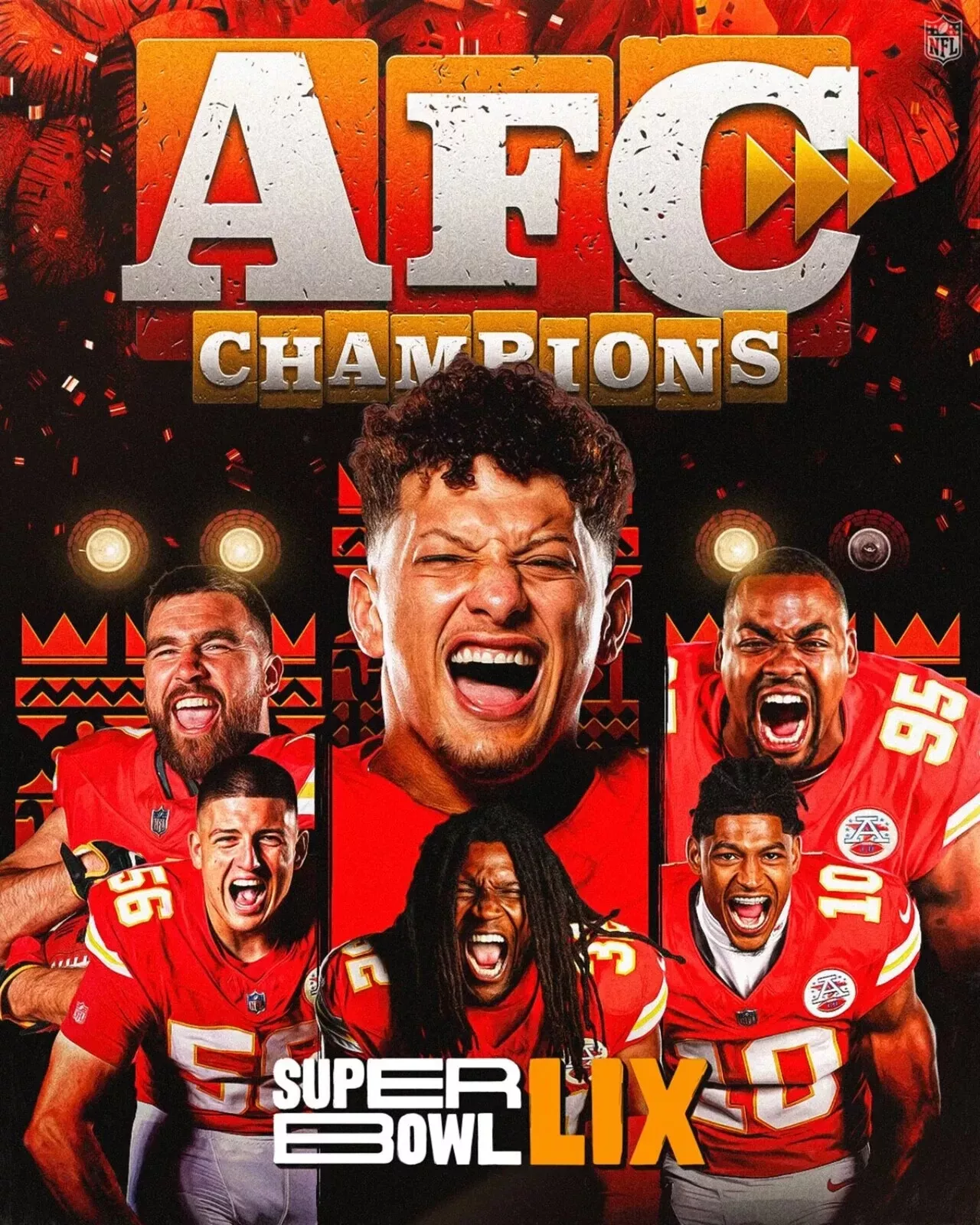 Kansas City 2024 AFC Champs Poster #2, Kansas City Poster, National ...