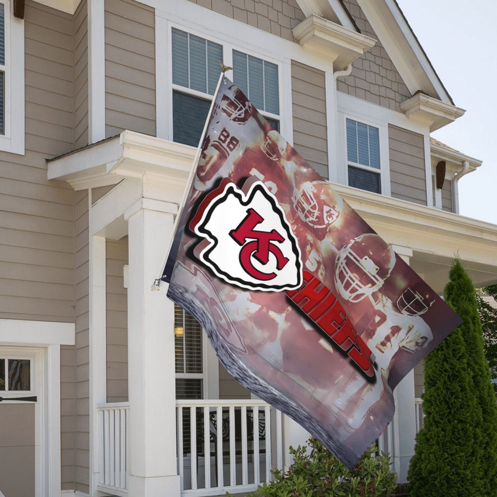 Kansas_City 5x8ft Outdoor Decorative Flag, American Football Team Fan ...