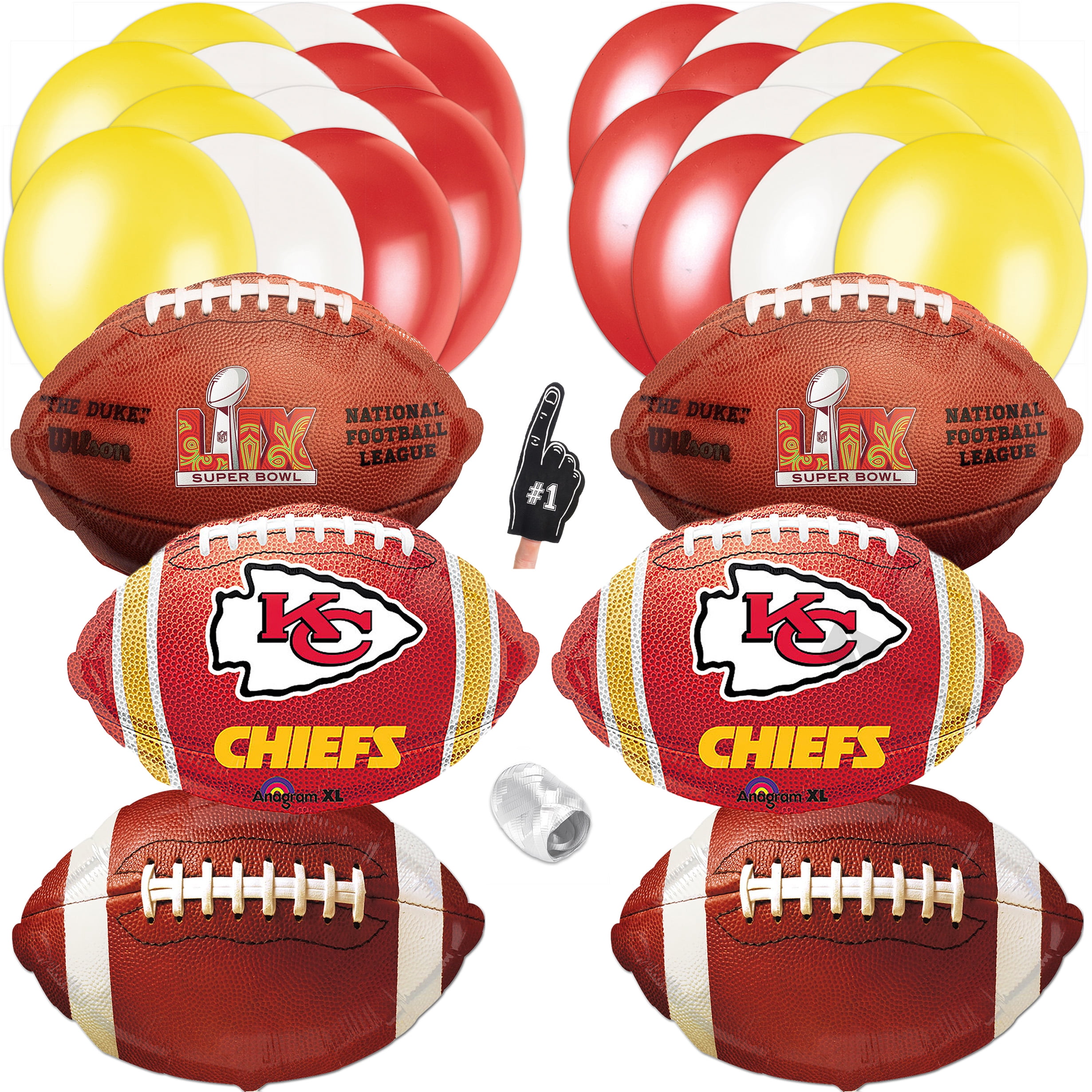 Kansas City AFC Championship LIX 59 Football Party 32pc Football ...