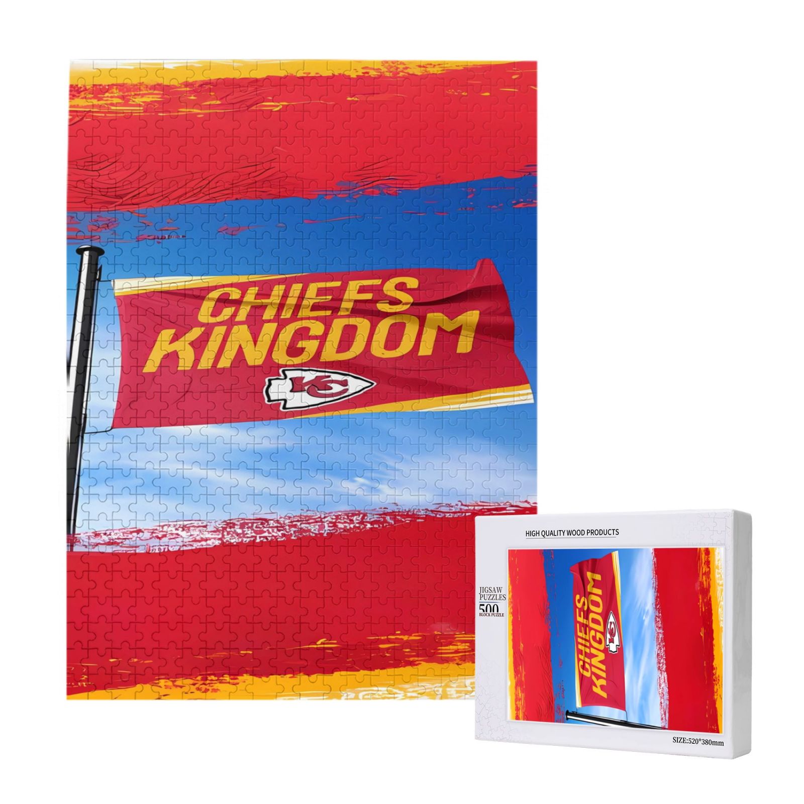 Kansas_City Adult Wooden Jigsaw Puzzle (Colorful Box) - 500 Pieces ...