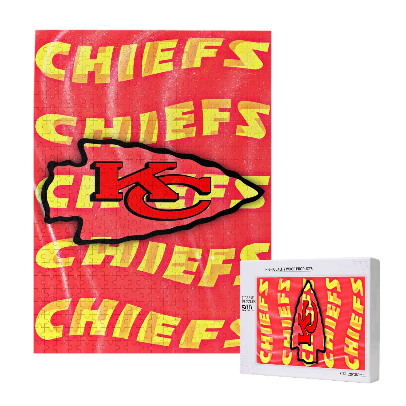 Kansas_City Adult Wooden Jigsaw Puzzle (Colorful Box) - 500 Pieces ...