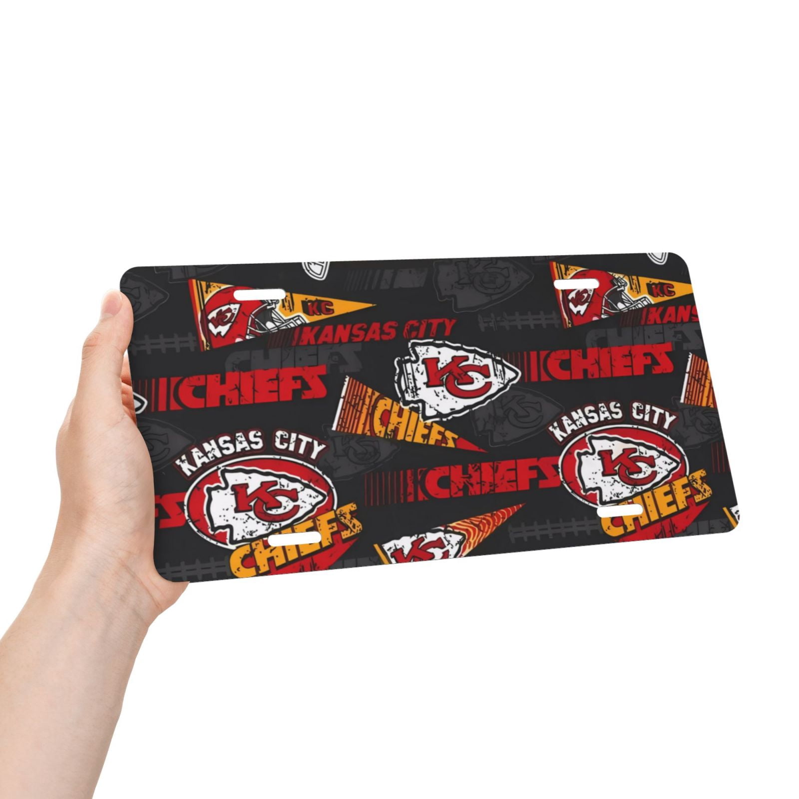 Kansas_City Aluminum America Football License Plate 6" X 12" - Team ...