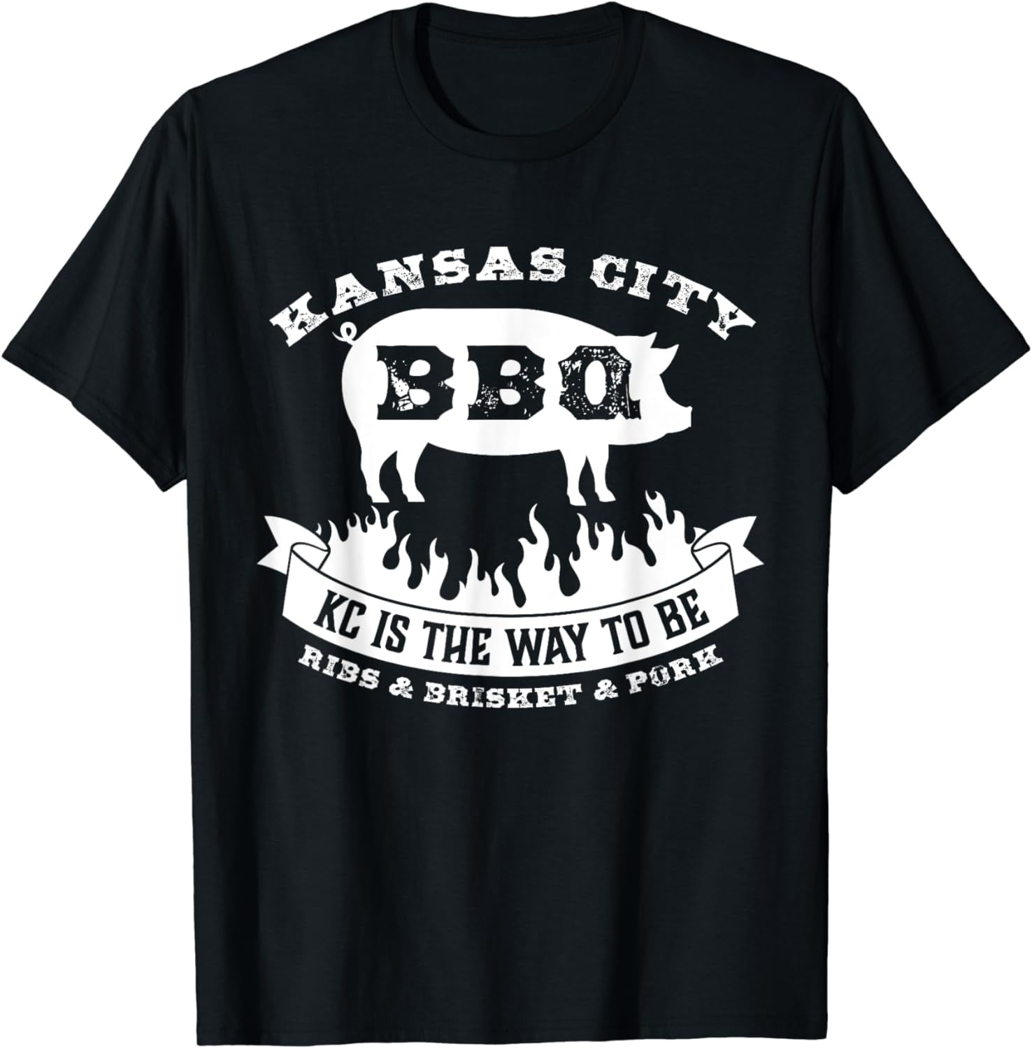 Kansas City BBQ KC Is The Way To Be Funny BBQ T-Shirt - Walmart.com