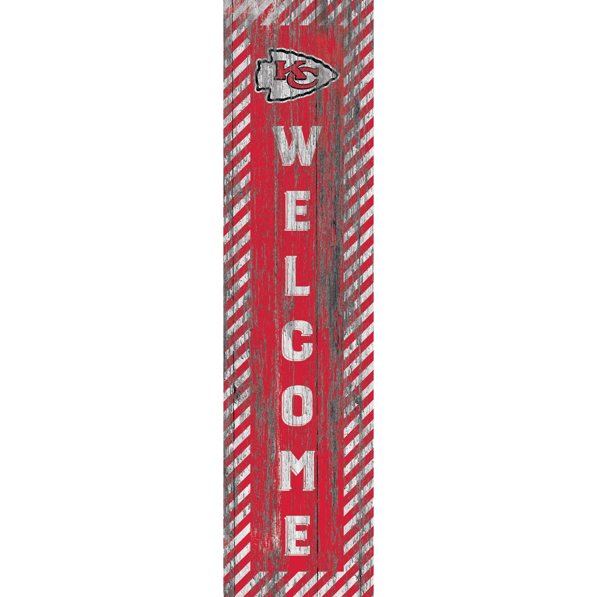 Kansas City Chiefs 12'' x 48'' Door Leaner Welcome Sign - Walmart.com