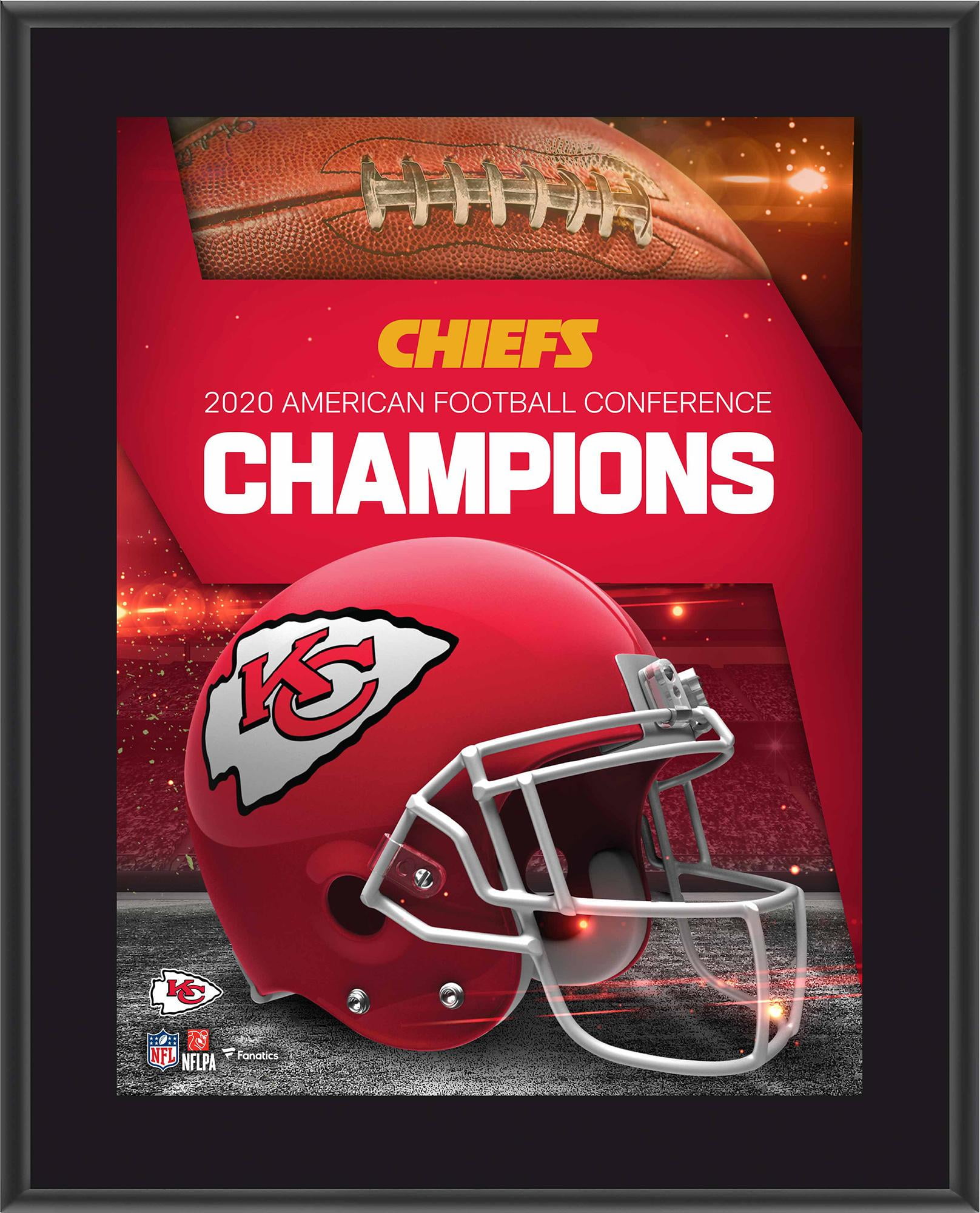 Kansas City Chiefs 2020 AFC Champions 10.5'' x 13'' Sublimated Plaque ...