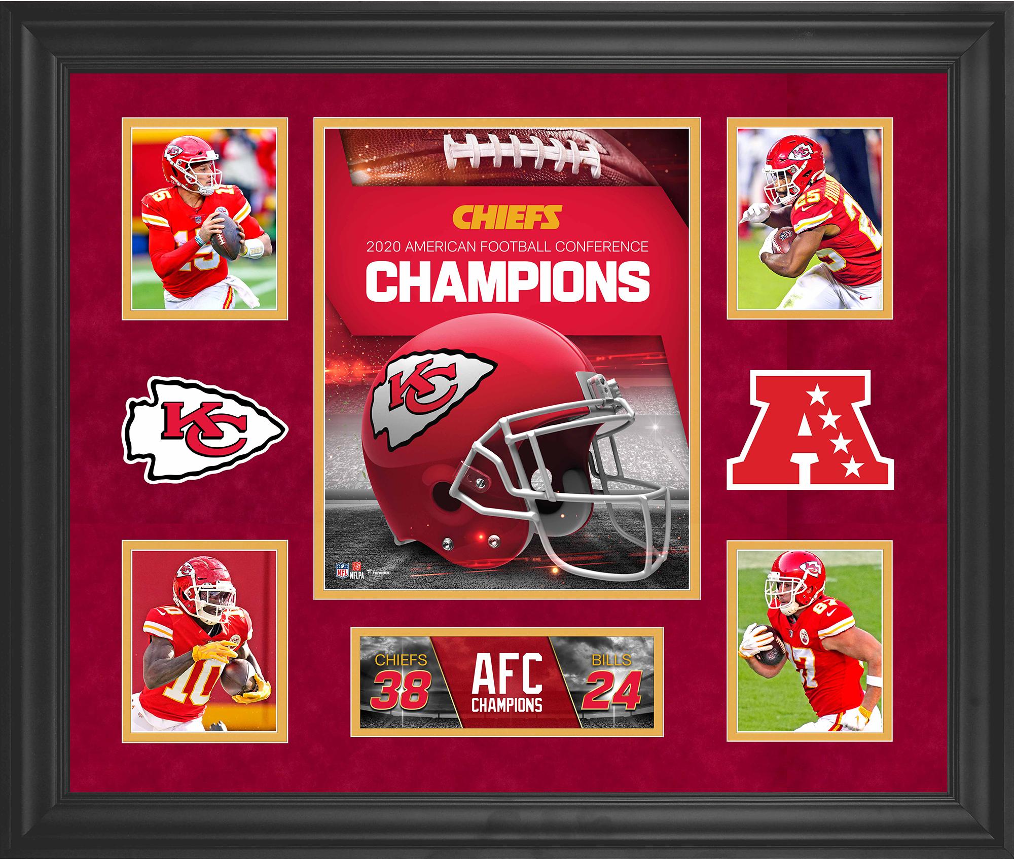 Kansas City Chiefs 2020 AFC Champions Framed 20" x 24" Collage ...