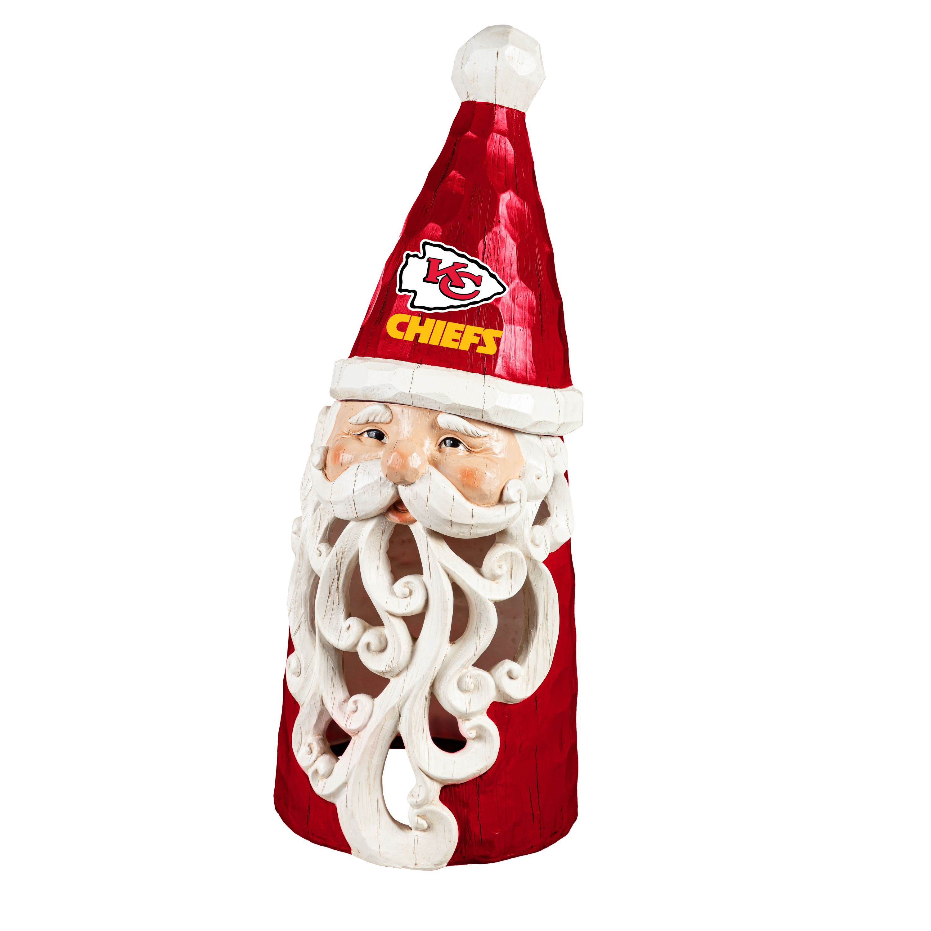 Kansas City Chiefs 26" LED Santa Garden Statue - Walmart.com