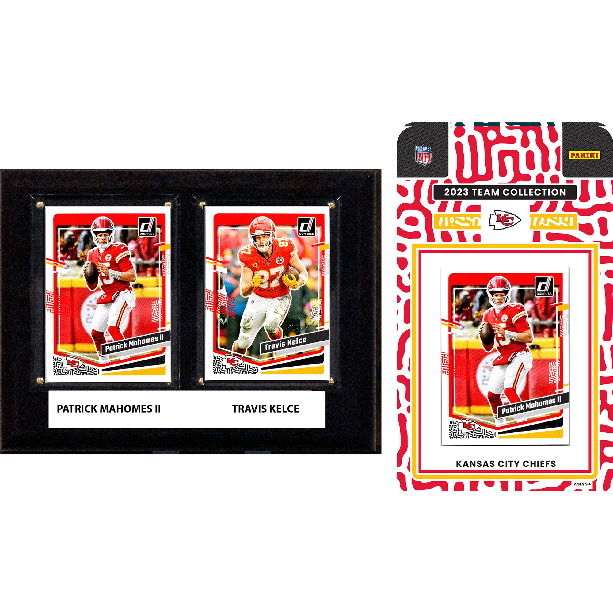 Kansas City Chiefs 6" x 8" Player Plaque & 2023 Team Trading Card Set ...